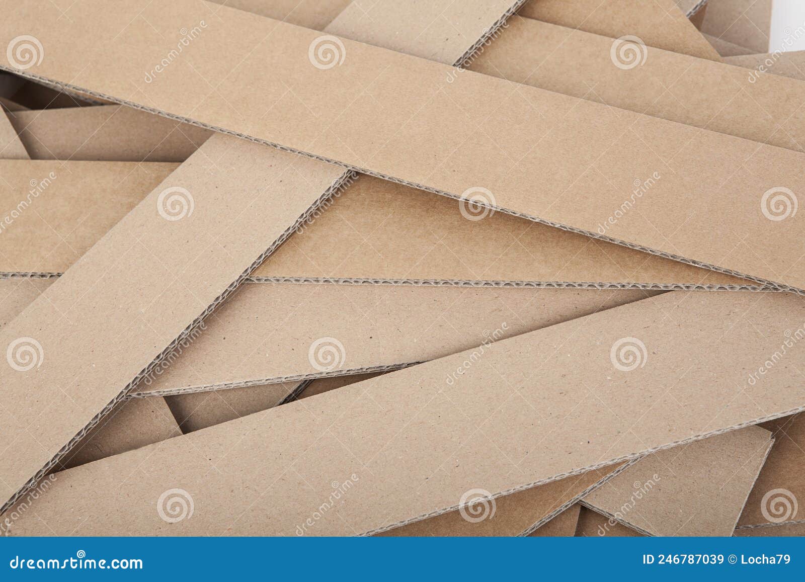 A Stack of Cardboard Forms Made of Corrugated Cardboard Stock Image ...