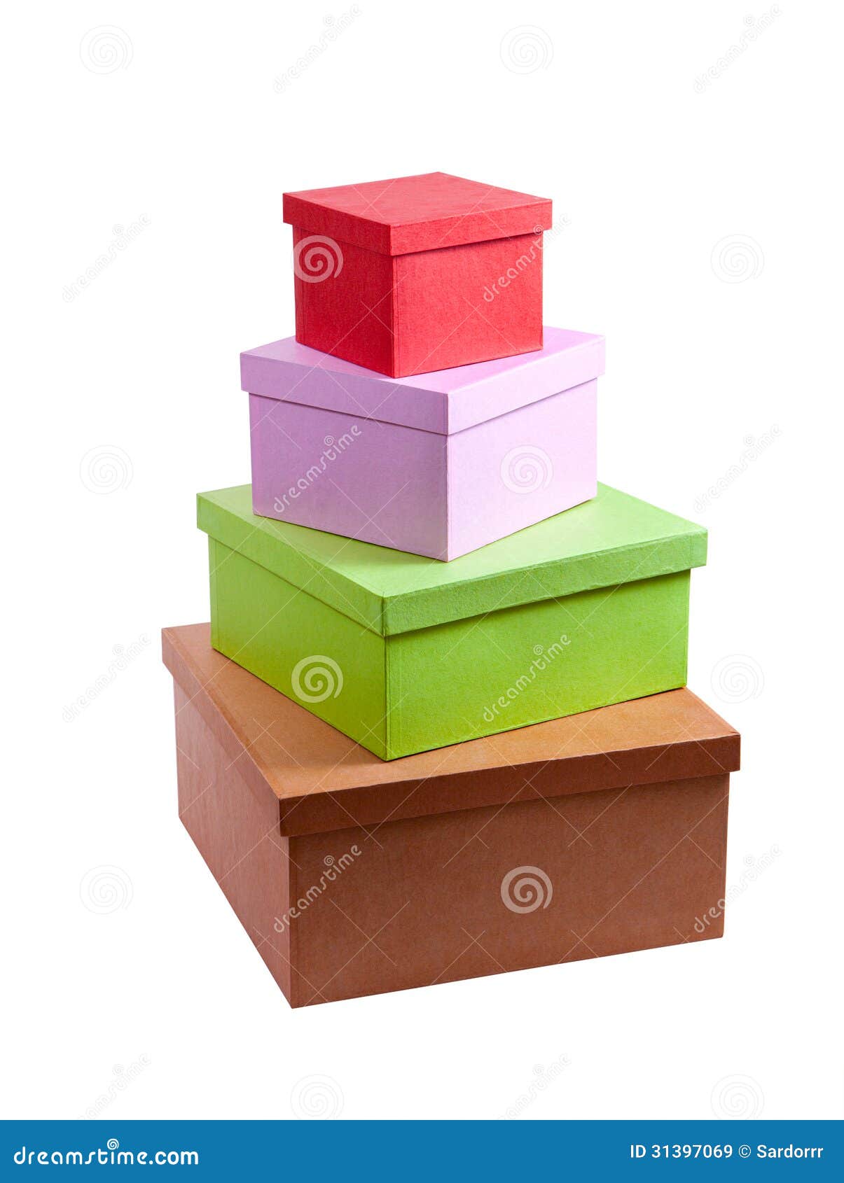Stack of Cardboard Gift Boxes Stock Image - Image of celebration, gift ...
