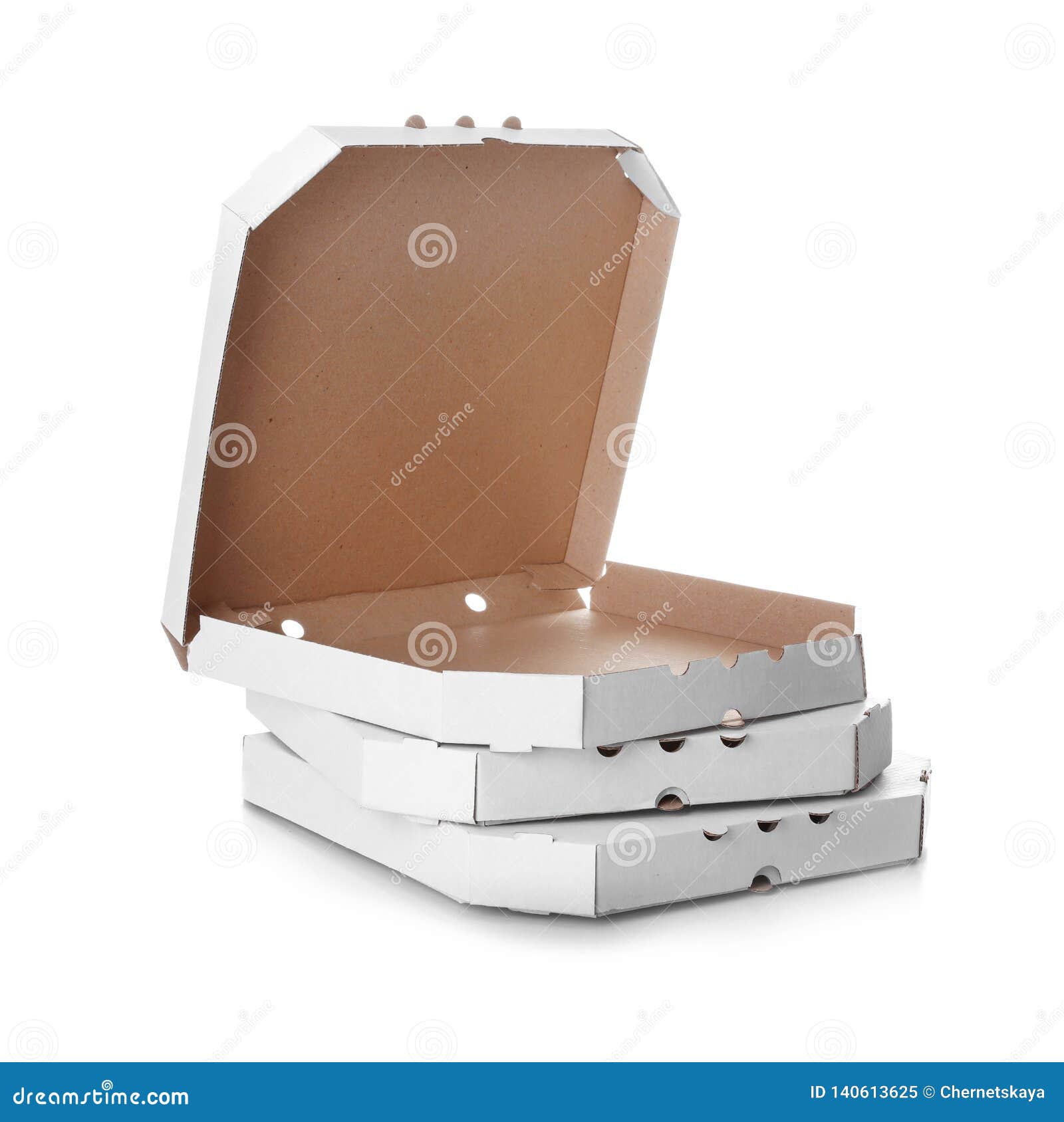 Stack of Cardboard Pizza Boxes Stock Image - Image of dinner, blank ...