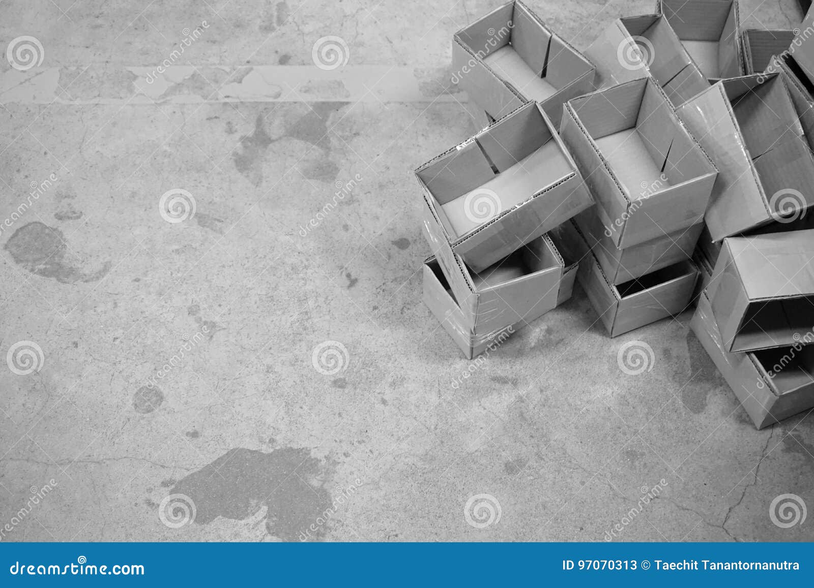 Stack of carton box stock image. Image of building, container - 97070313