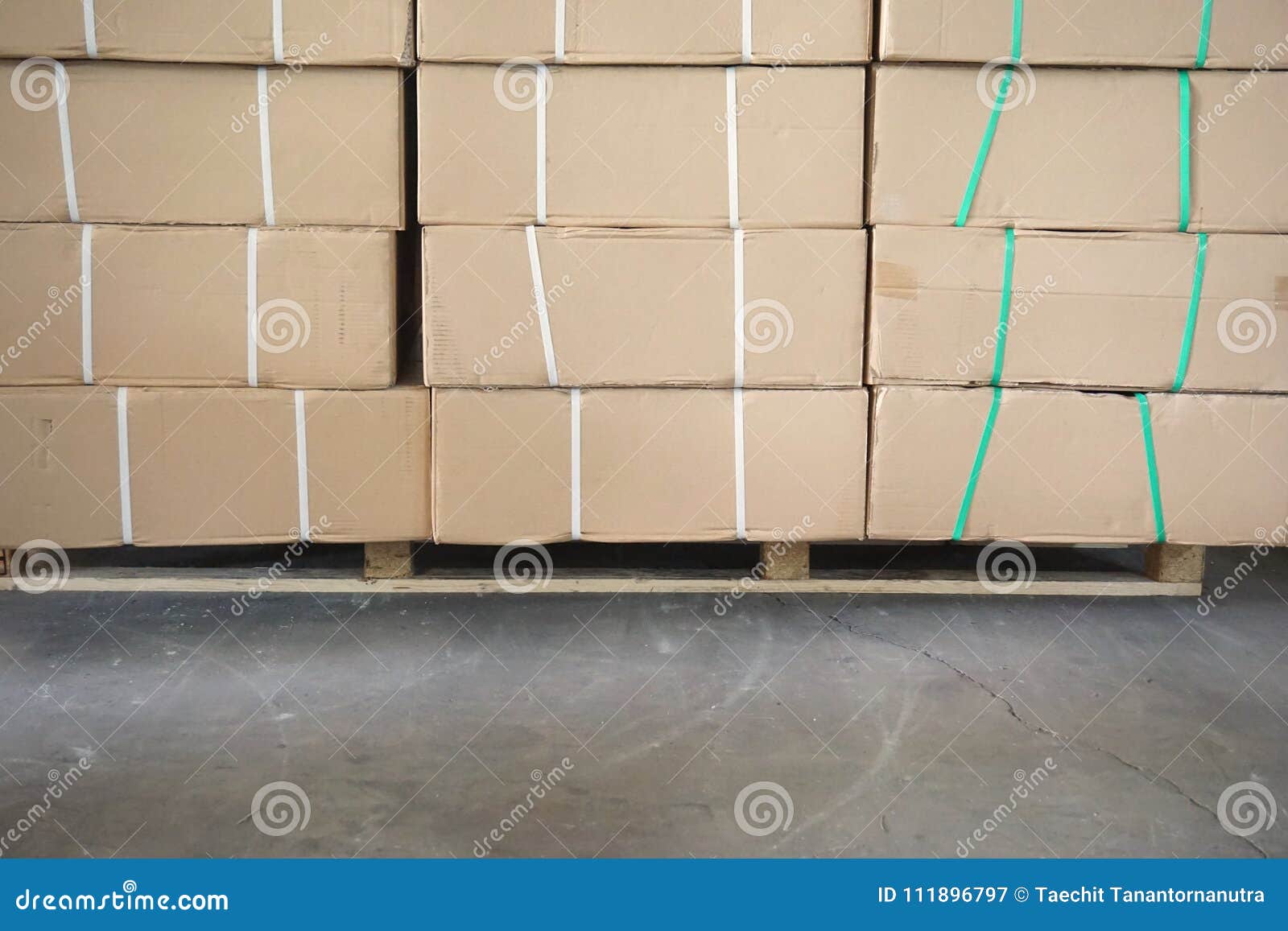 Stack of carton box stock image. Image of packing, carton - 111896797