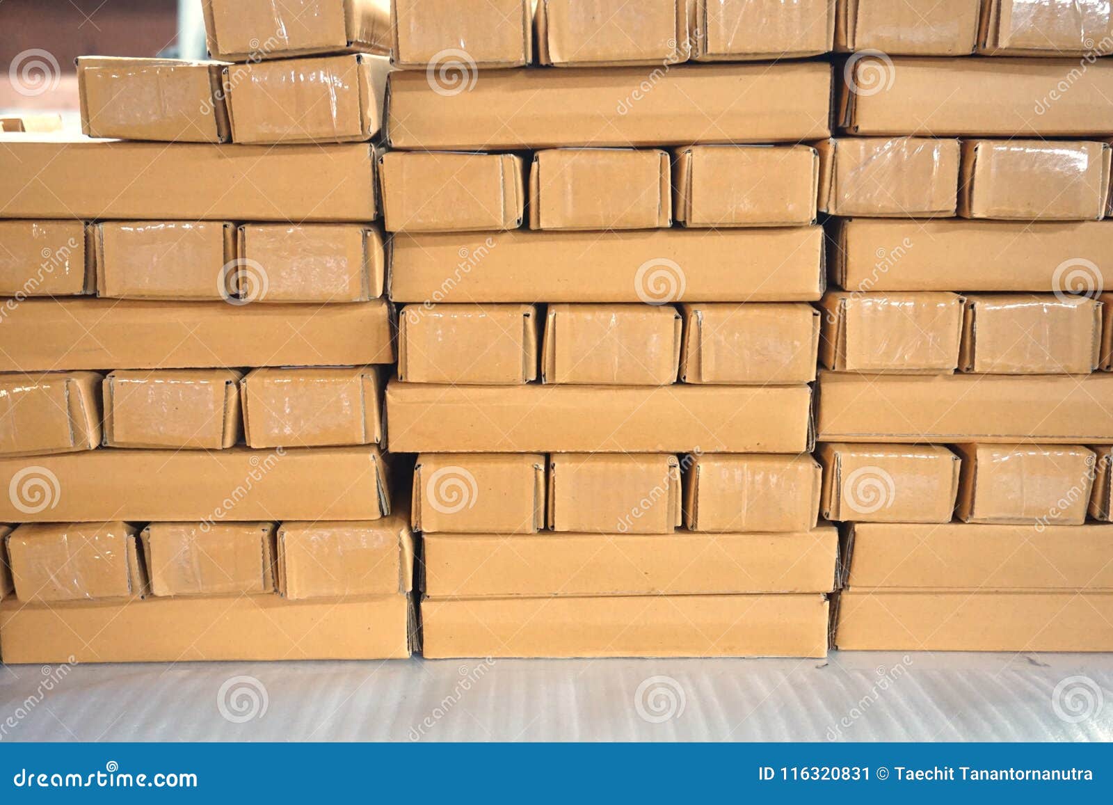 Stack of carton box stock image. Image of pile, merchandise - 116320831