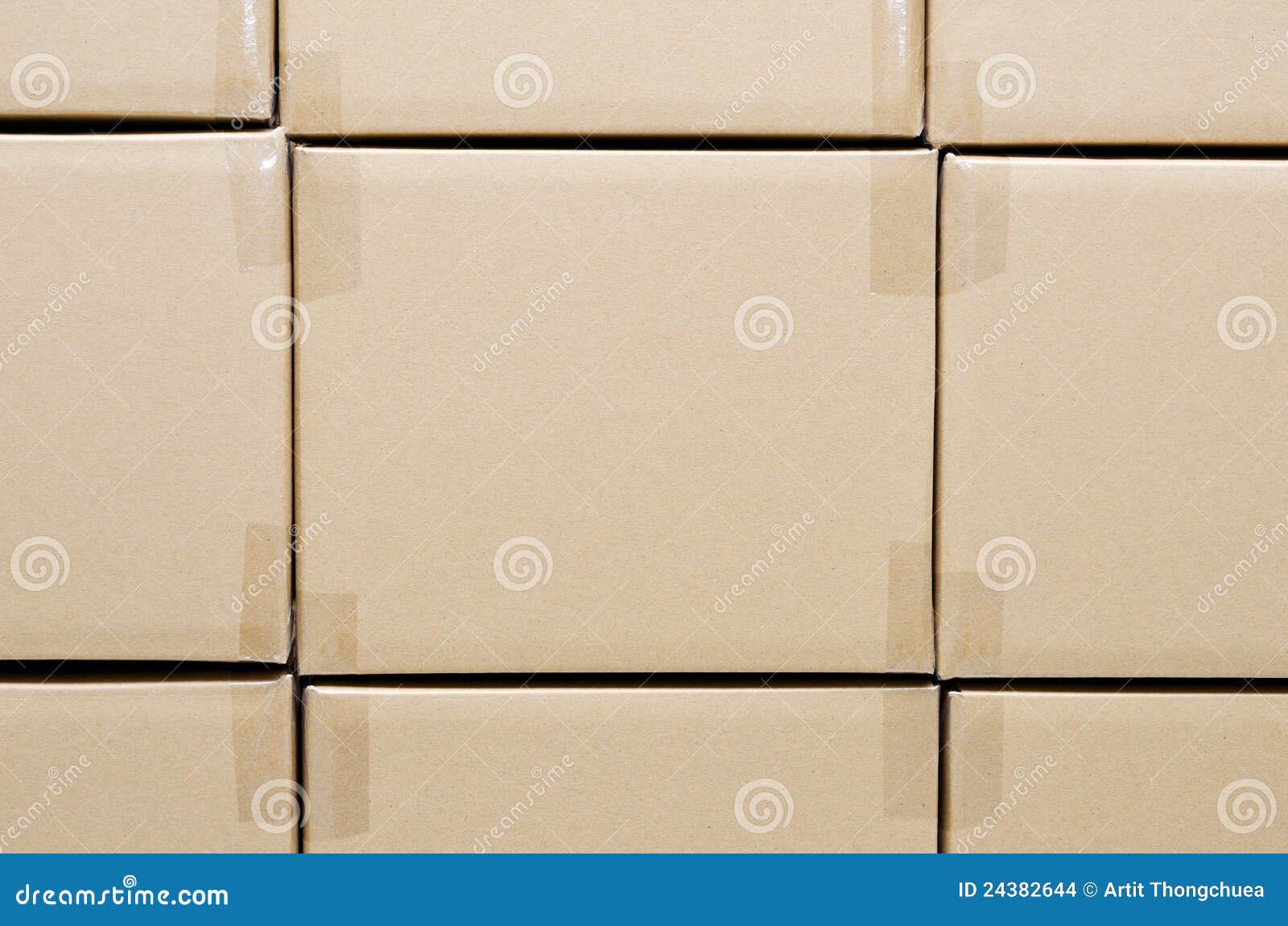 Stack of Carton Boxes Package Stock Photo - Image of container, mail ...