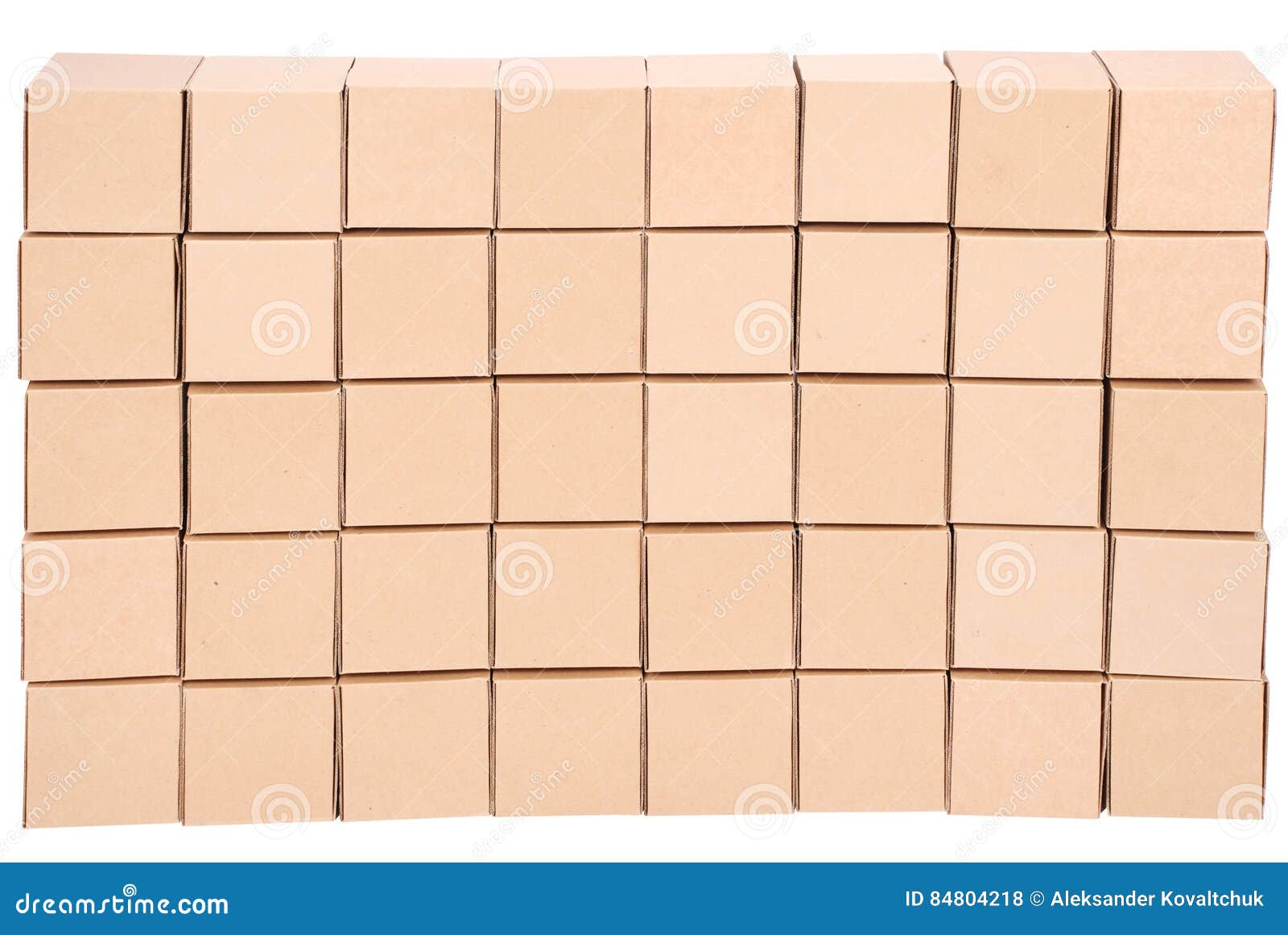 Stack of Carton Boxes Package Stock Photo - Image of cardboard, cutout ...