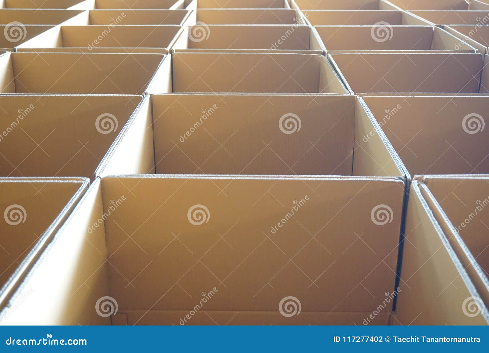 Stack of carton box stock photo. Image of cardboard - 117277402