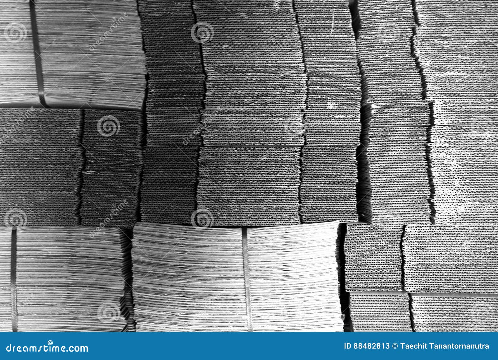 Stack of carton stock image. Image of corrugated, rough - 88482813