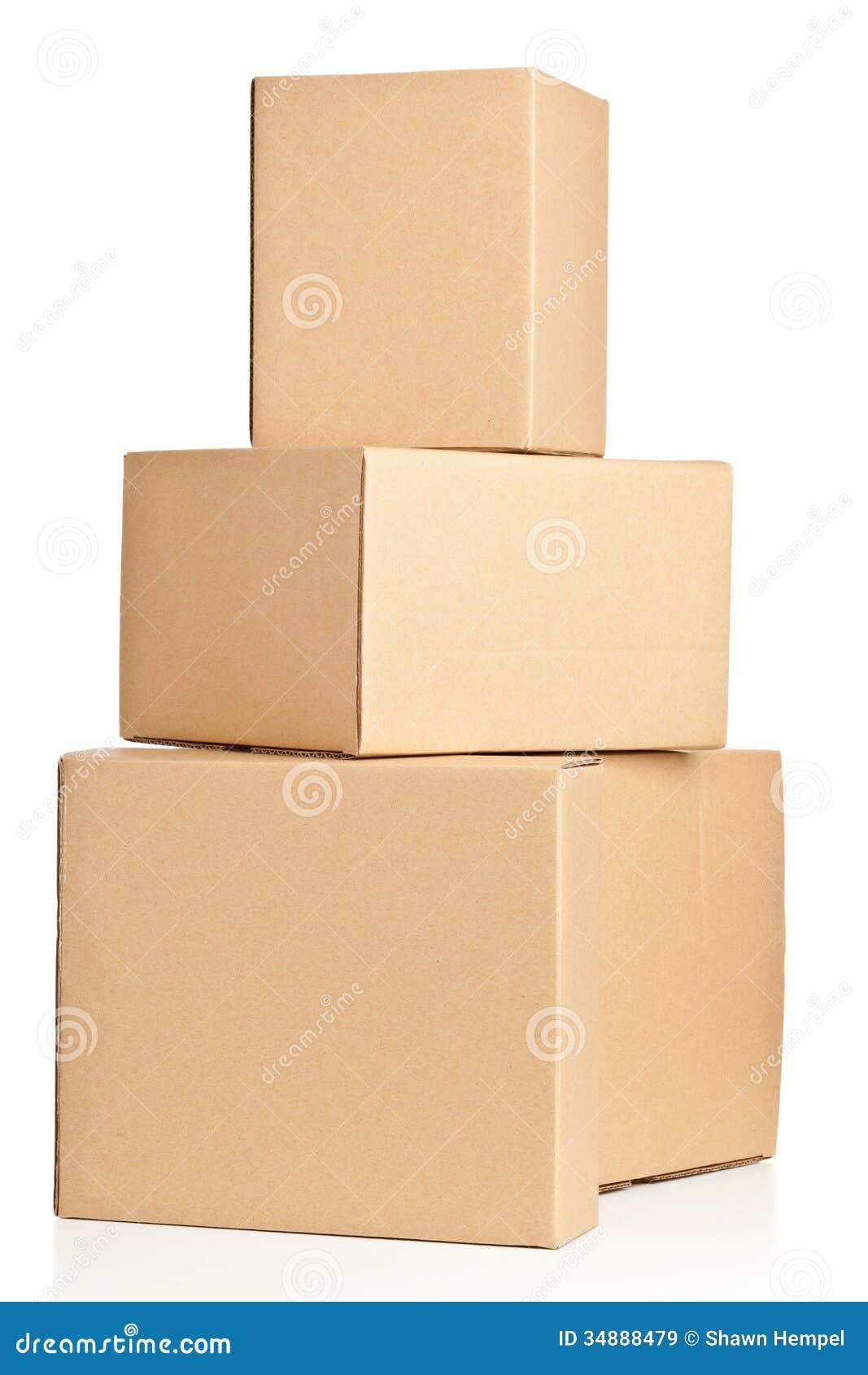 Stack of cartons stock image. Image of deliver, isolated - 34888479