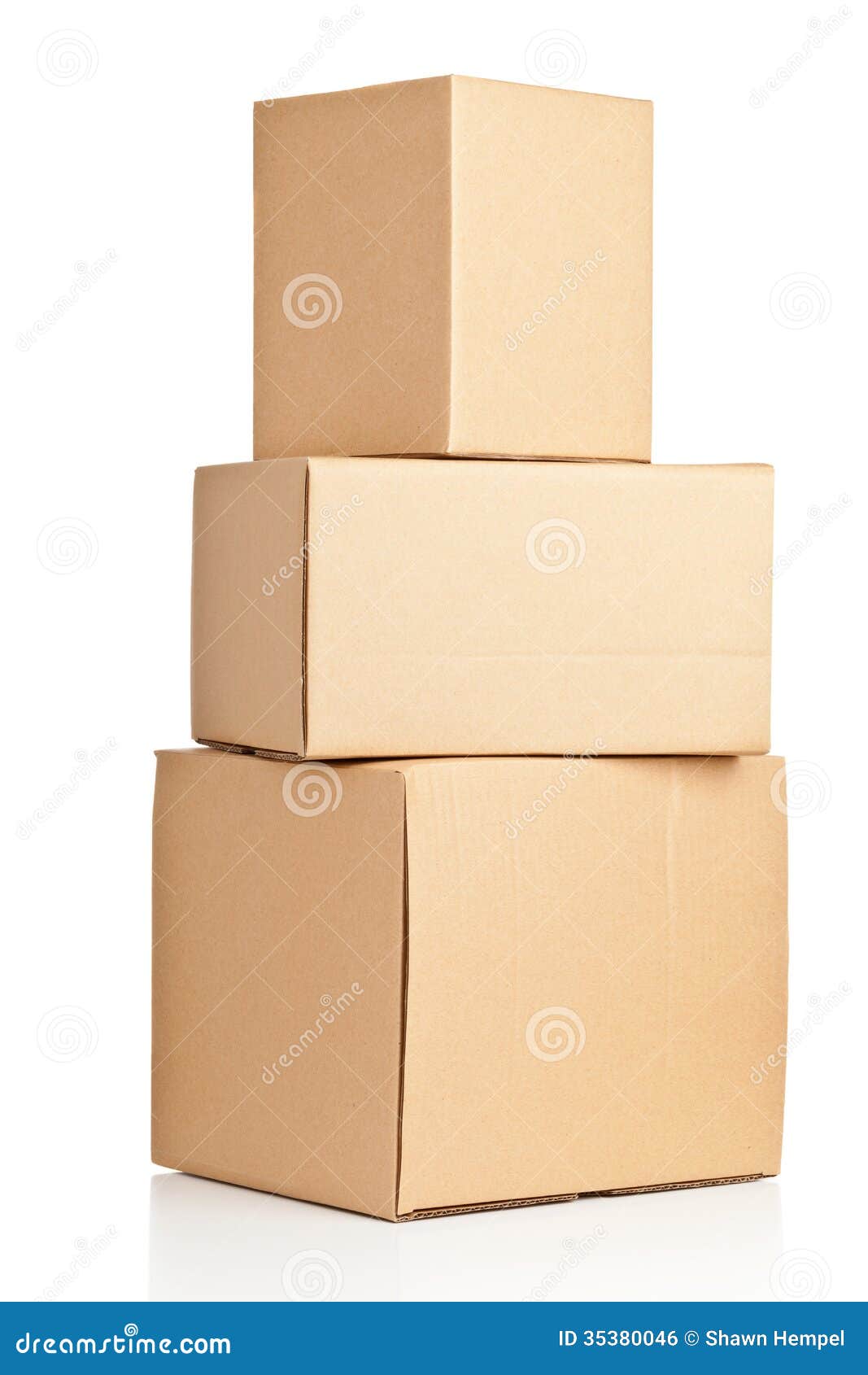 Stack of cartons stock photo. Image of cargo, corrugated - 35380046