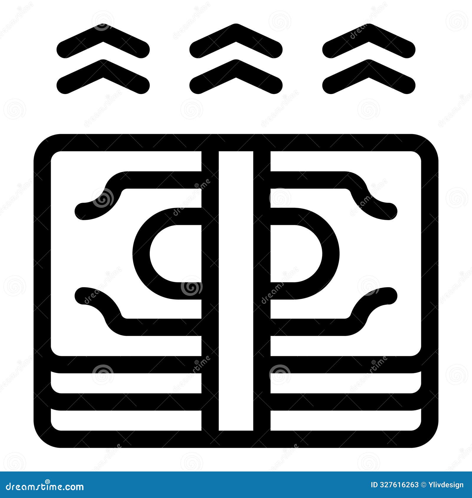 Stack of Cash Increasing Depicting Inflation Concept Stock Vector ...