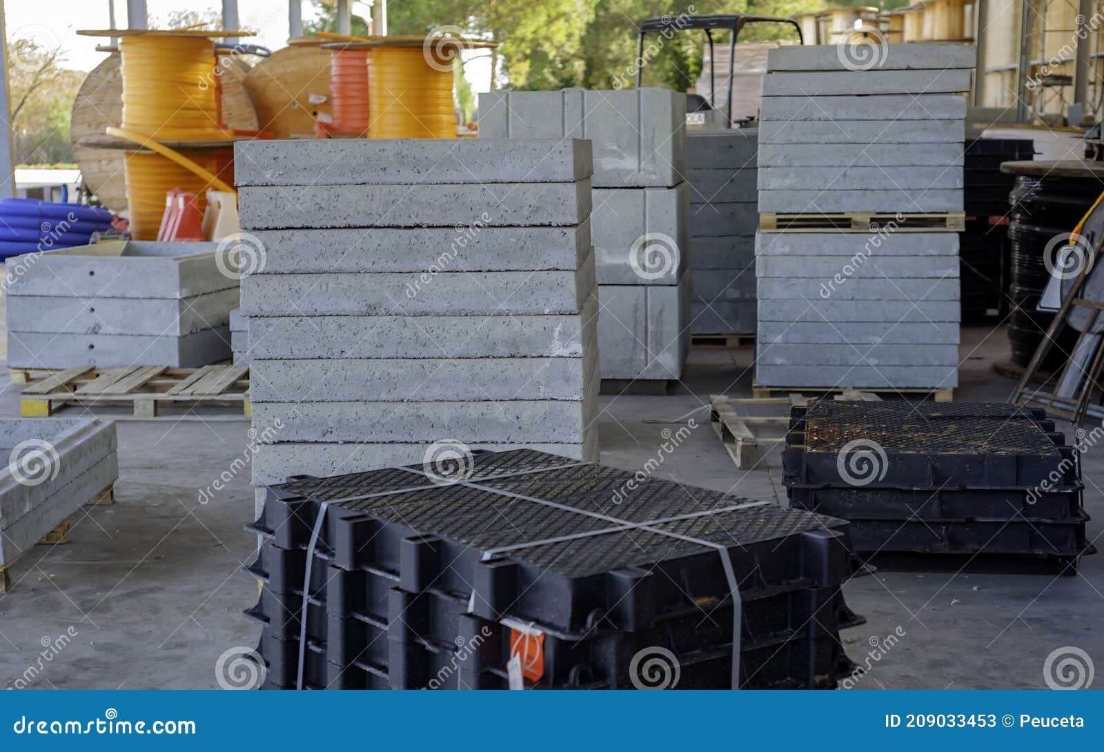 Stack of Cast Iron Manhole for Manhole Cover Sewer I Stock Image ...