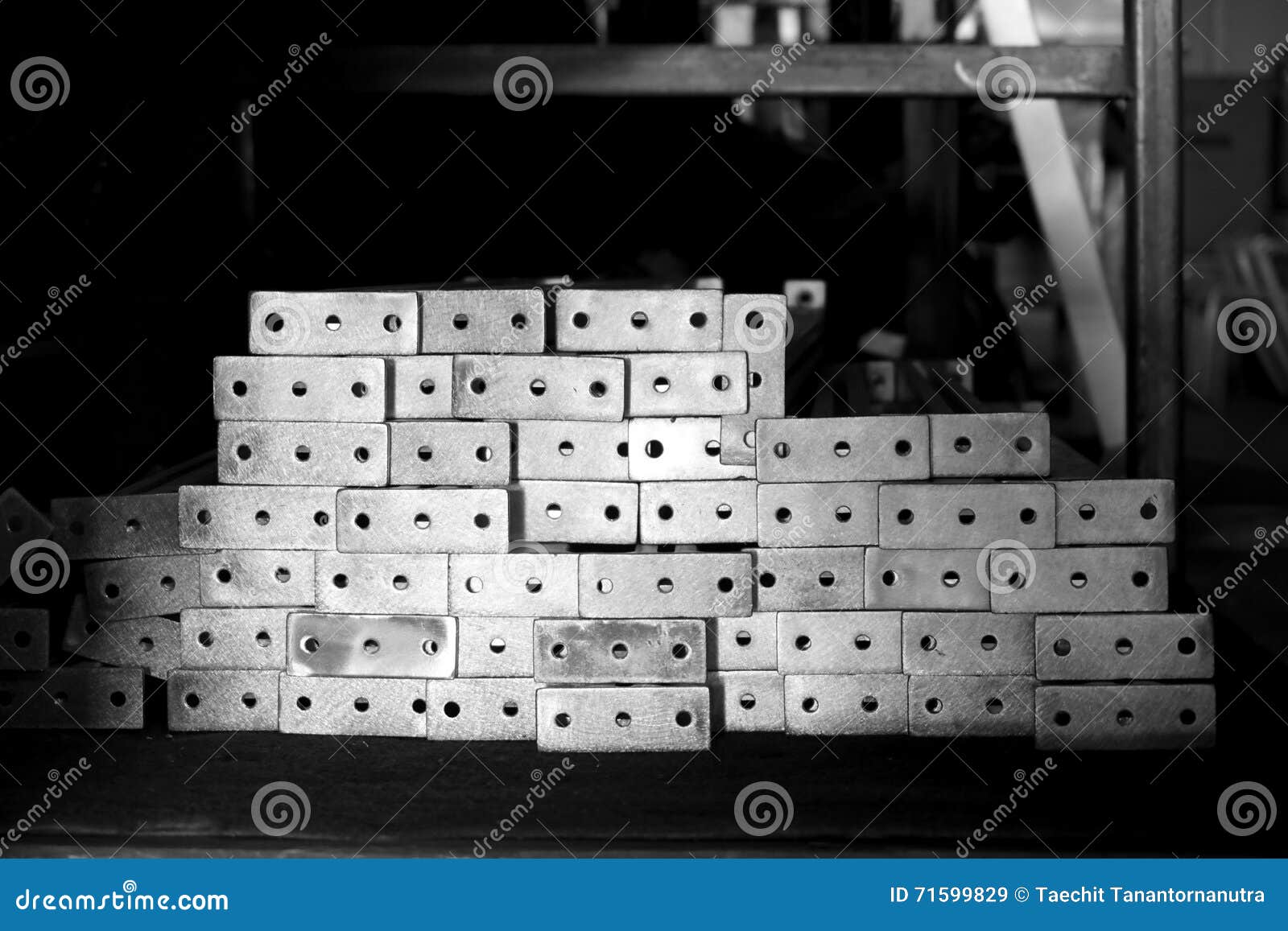Stack of casting aluminum stock image. Image of metal - 71599829