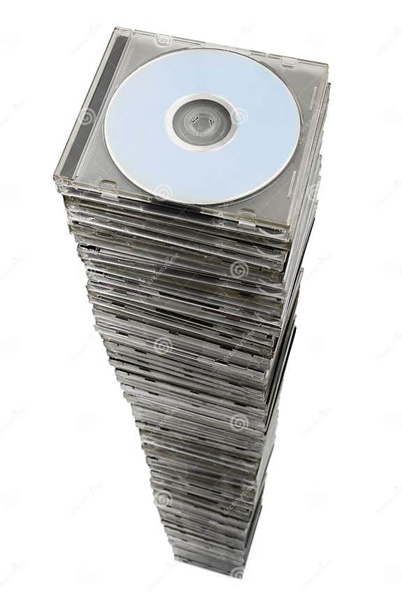 Stack of cd stock image. Image of gigabyte, group, disc - 4725703