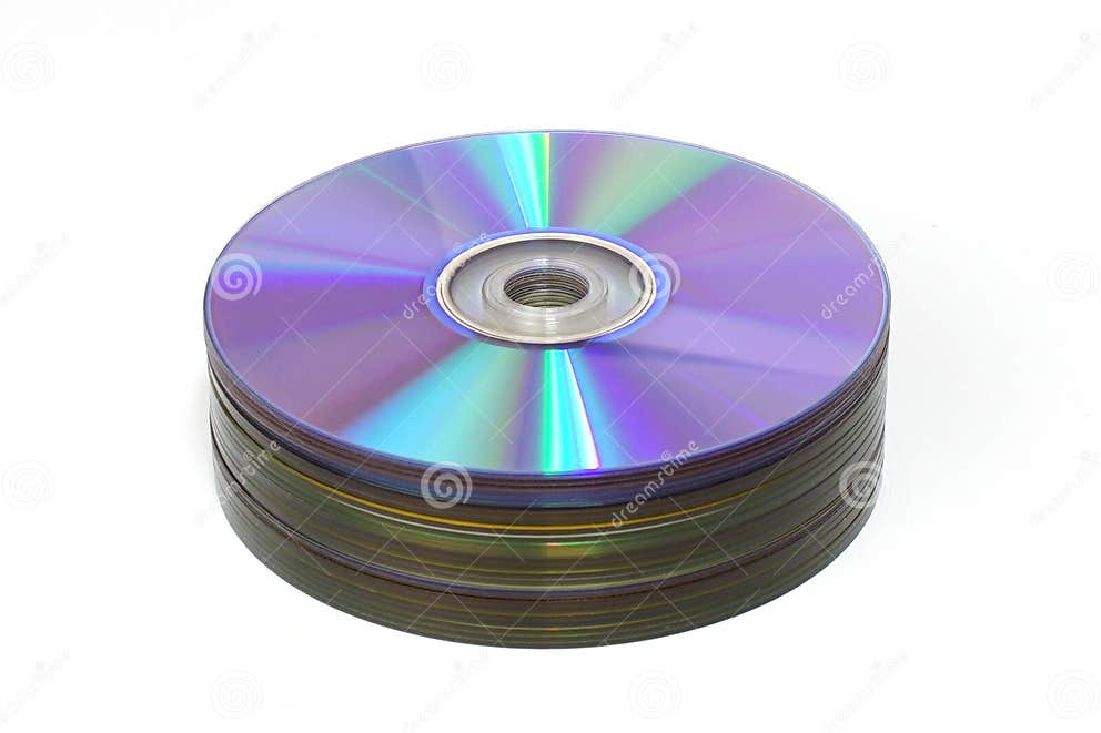 Stack of CD and DVD stock photo. Image of background - 148327190