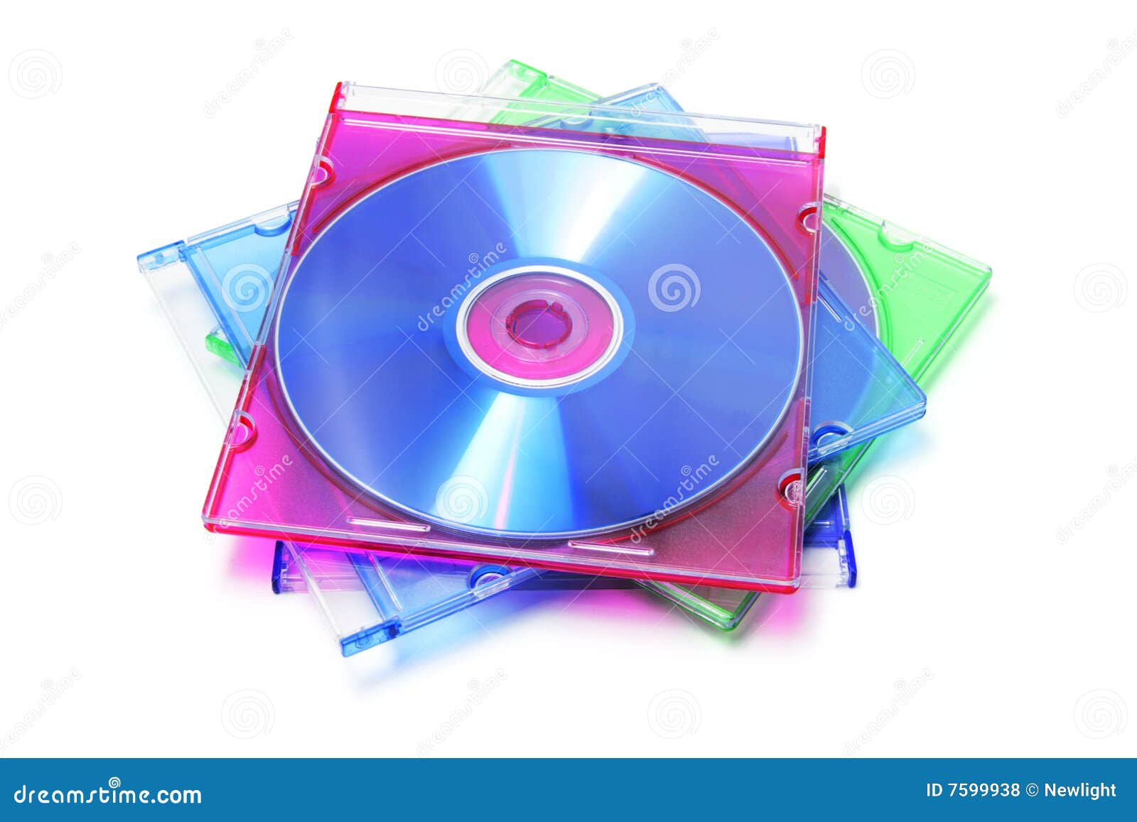 Stack of CDs in Plastic Cases Stock Photo - Image of isolated, music ...