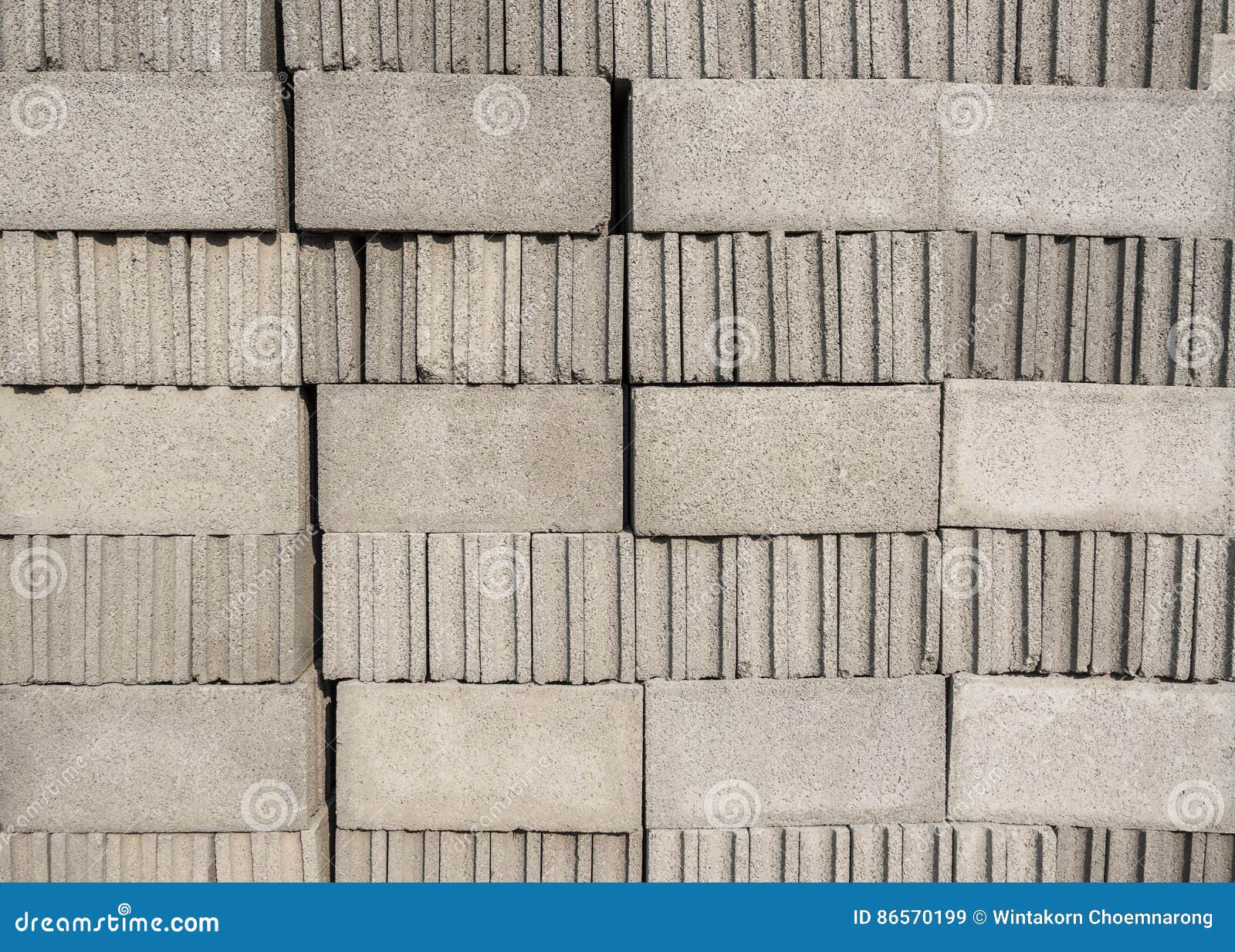 Stack of cement blocks stock image. Image of build, architecture - 86570199