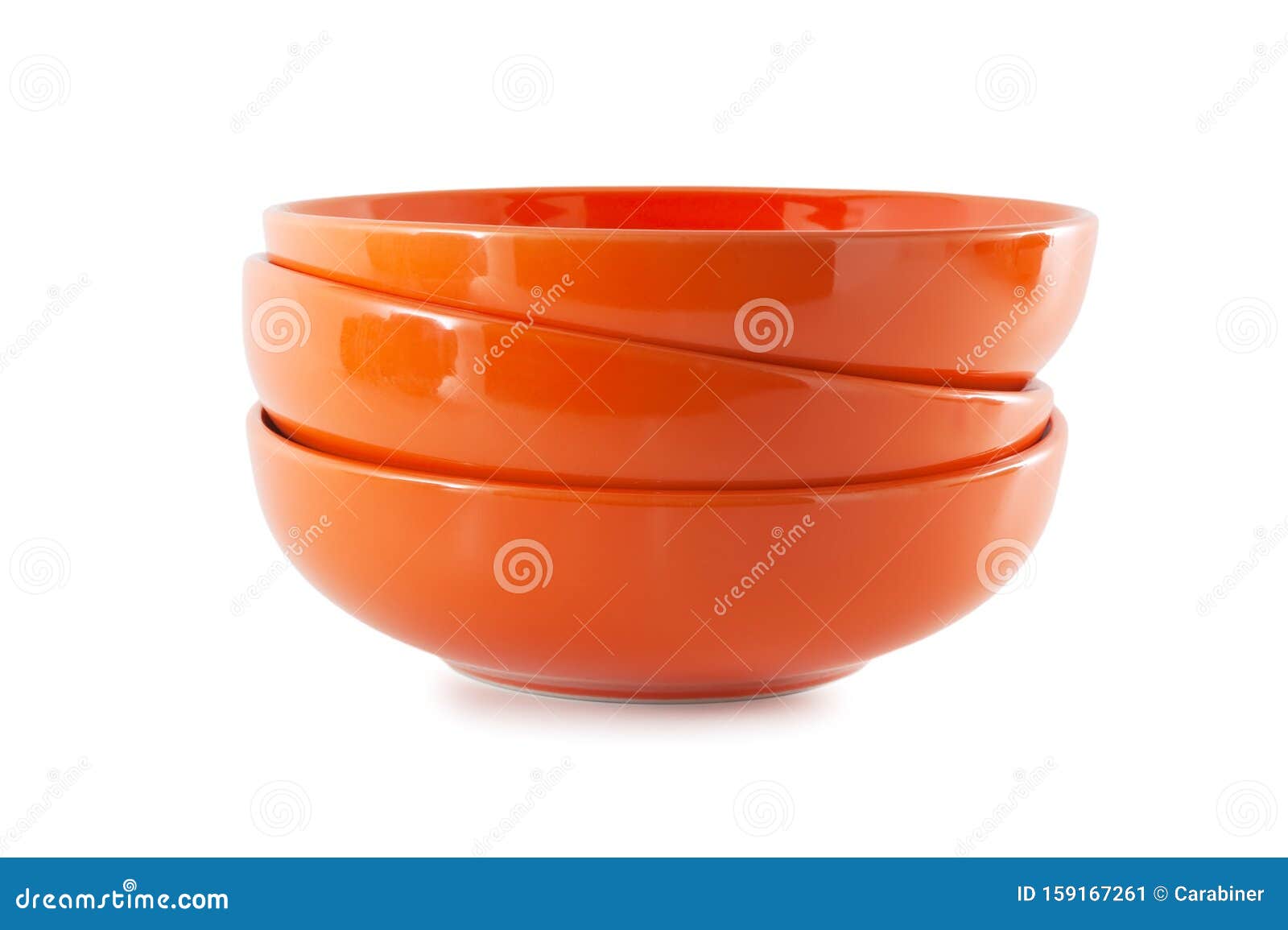 Stack ceramic bowl stock image. Image of isolated, clear - 159167261