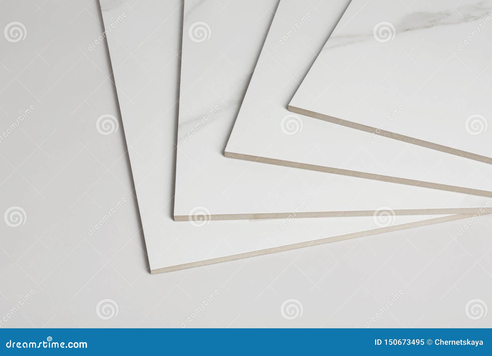 Stack of Ceramic Tiles on White Background Stock Image - Image of ...