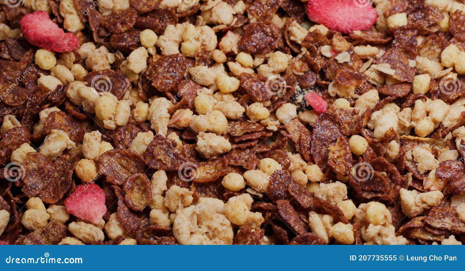 Stack of the cereal stock image. Image of crunchy, granola - 207735555
