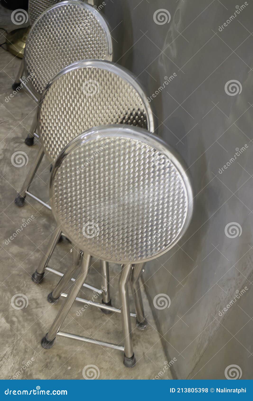 Stack Chairs Stainless in Store Stock Photo - Image of comfortable ...