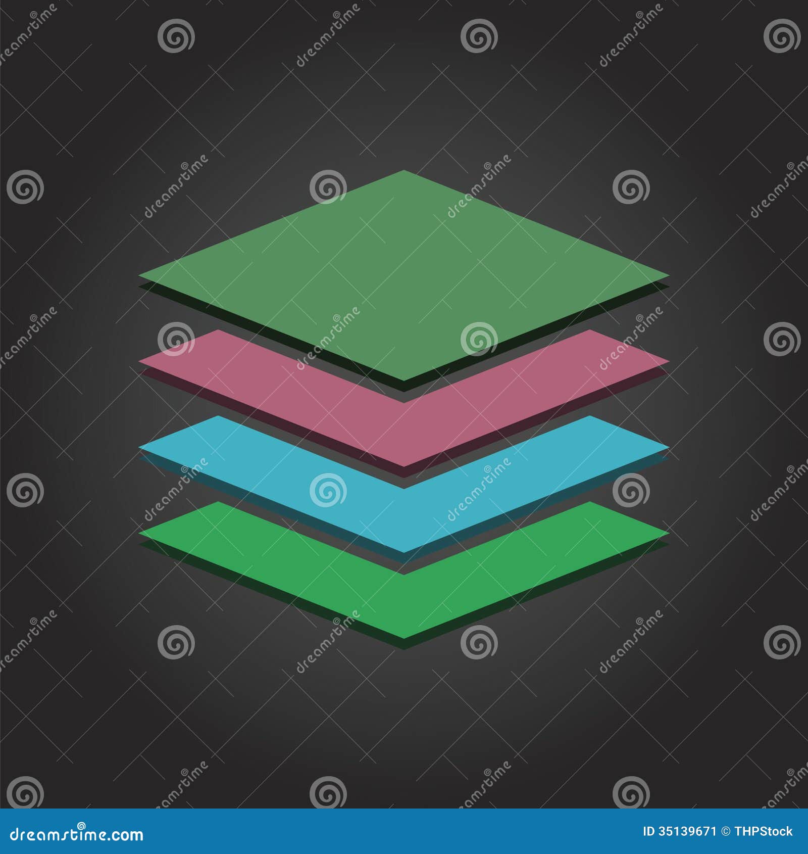 Stack Chart Vector stock vector. Illustration of graphic - 35139671