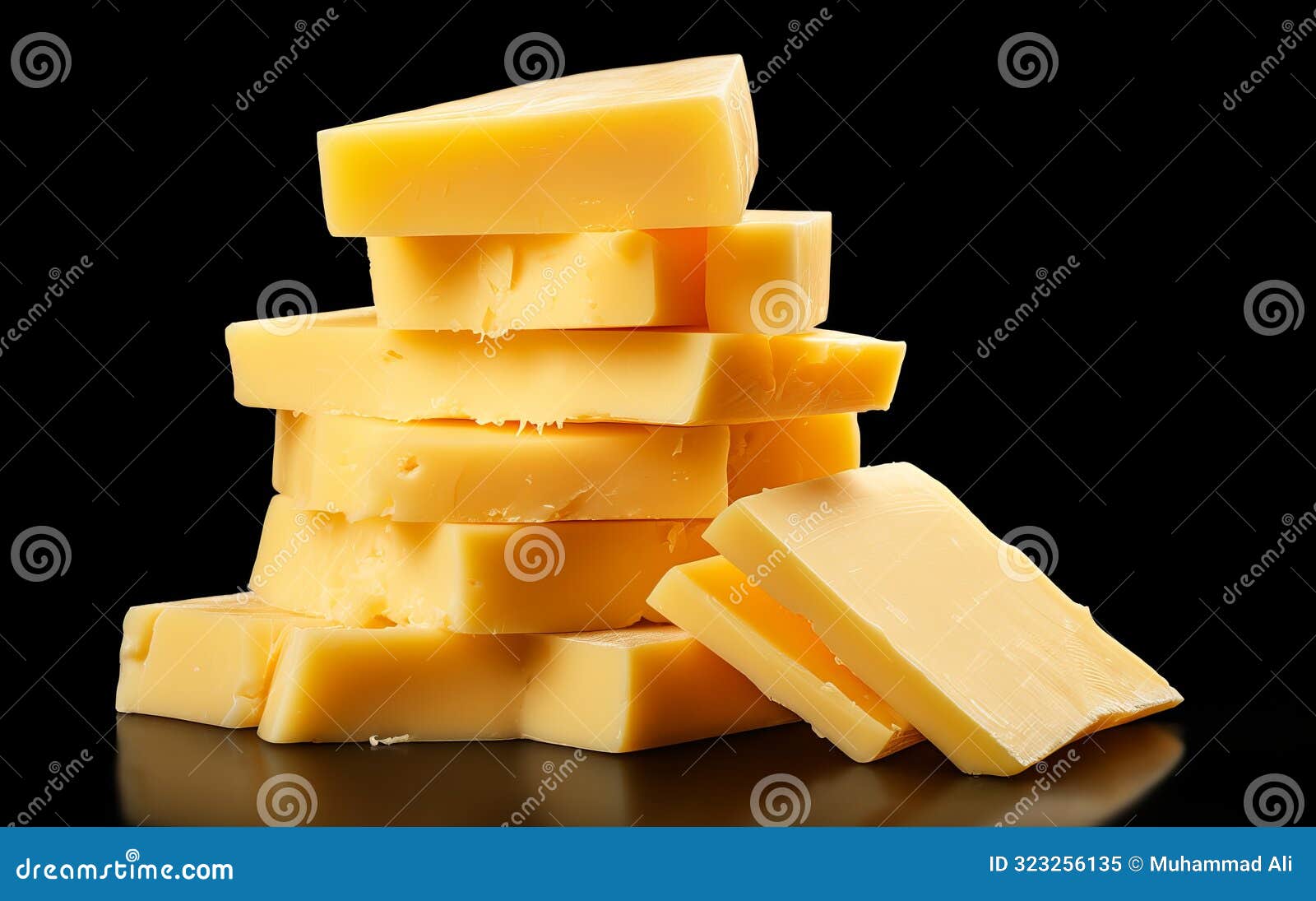 A Stack of Cheese Cubes stock image. Image of serving - 323256135