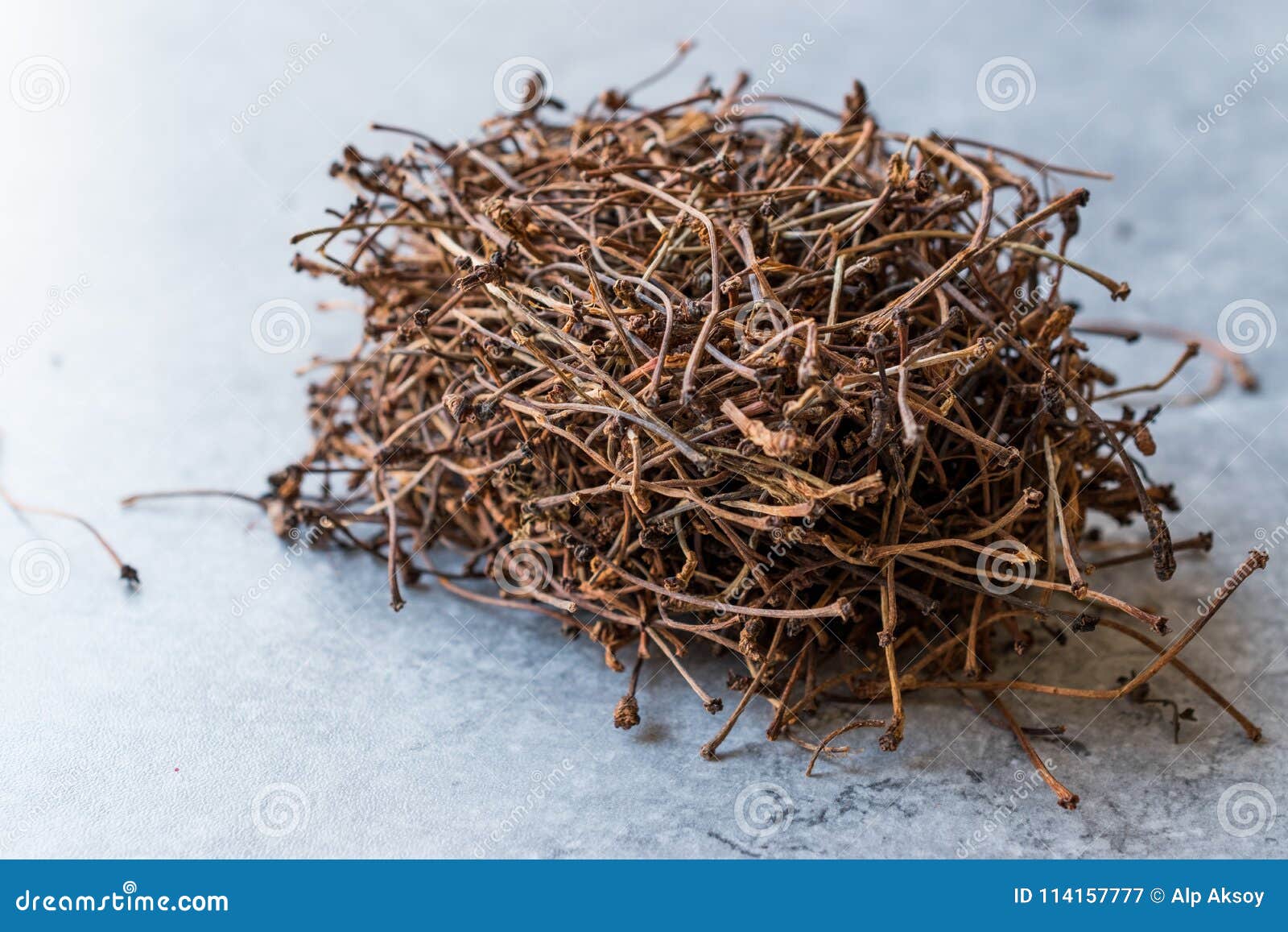 Stack of Cherry Branches / Stalks Ready To Use. Stock Image - Image of ...