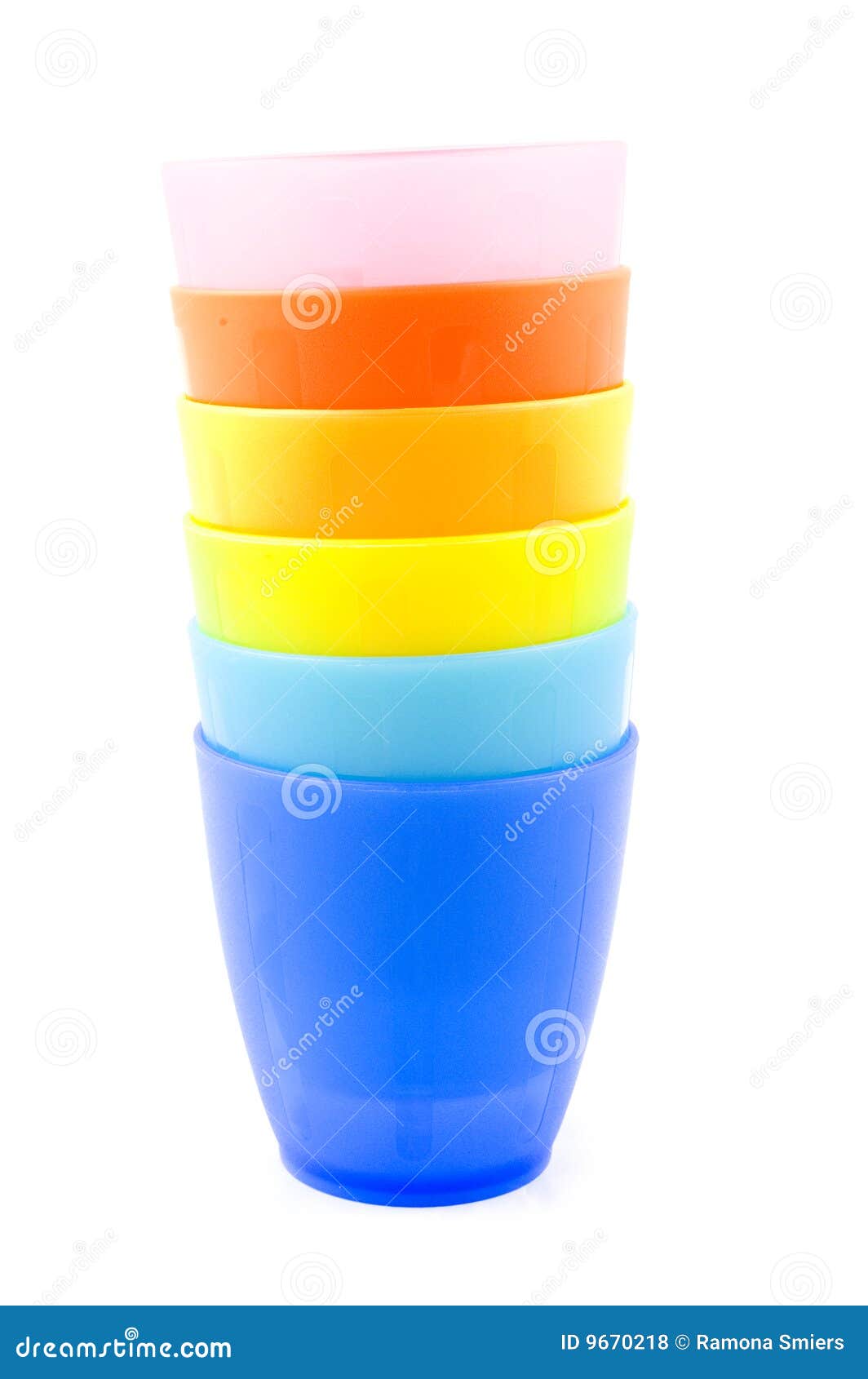 Stack of children cups stock photo. Image of drinking - 9670218