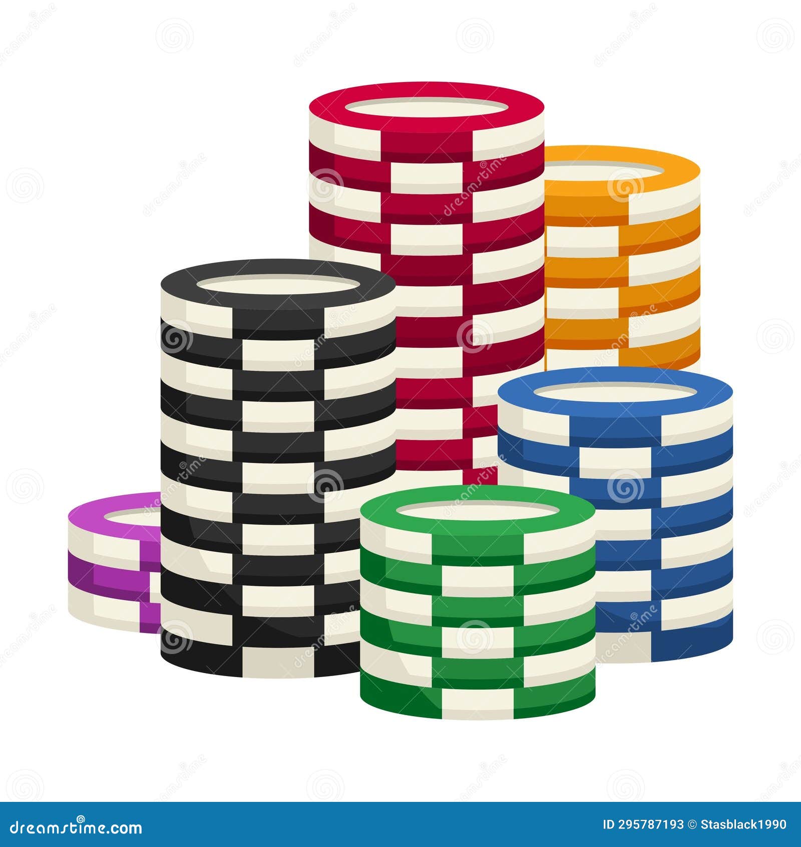 Stack Of Chips Icon. Element Of Casino Icon. Premium Quality Graphic ...