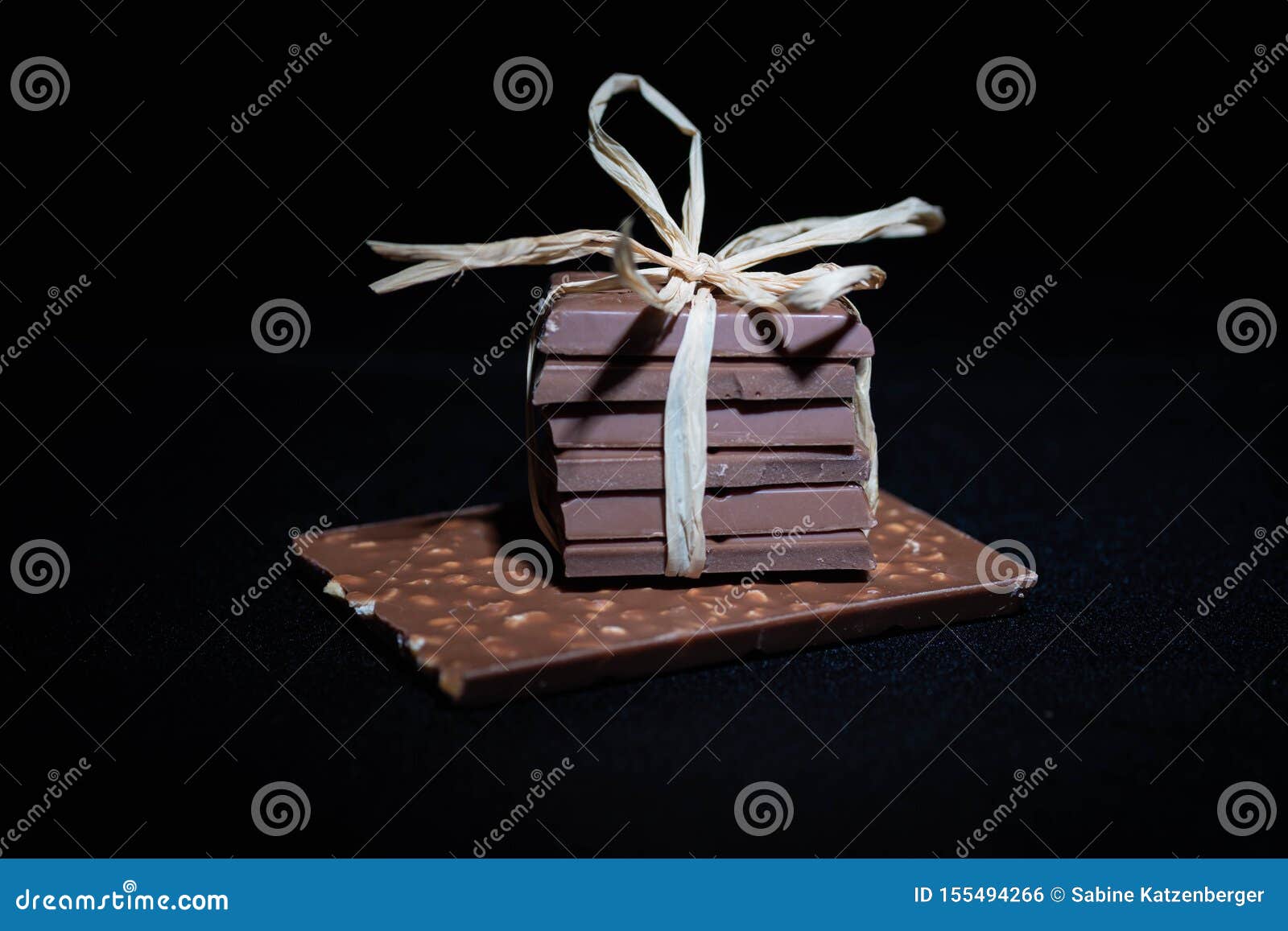 A Stack of Choclate Bars Packed As a Gift Stock Photo - Image of ...