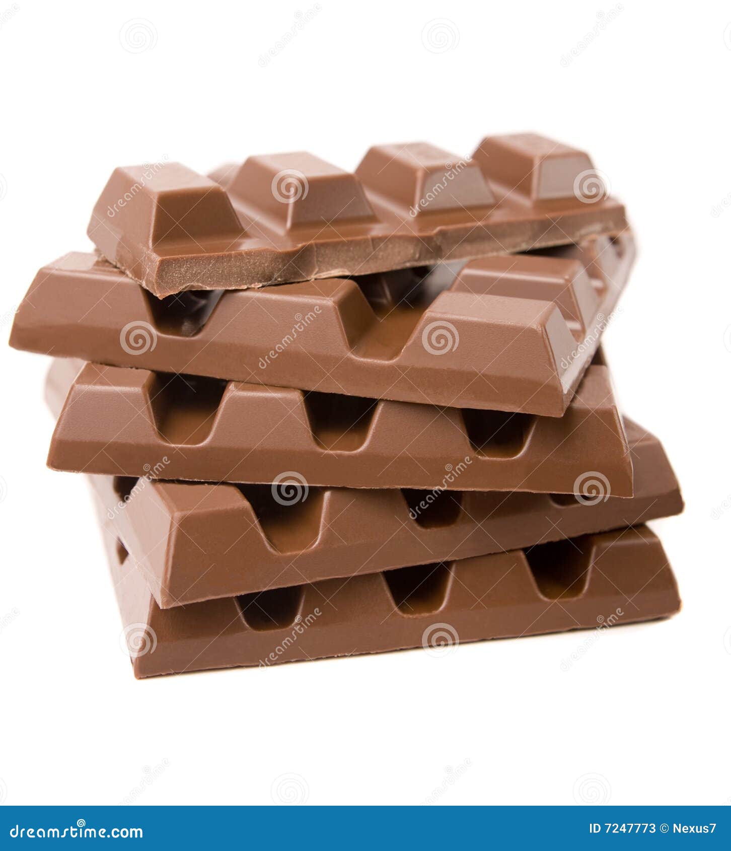 Stack of Chocolate stock image. Image of isolated, healthy - 7247773
