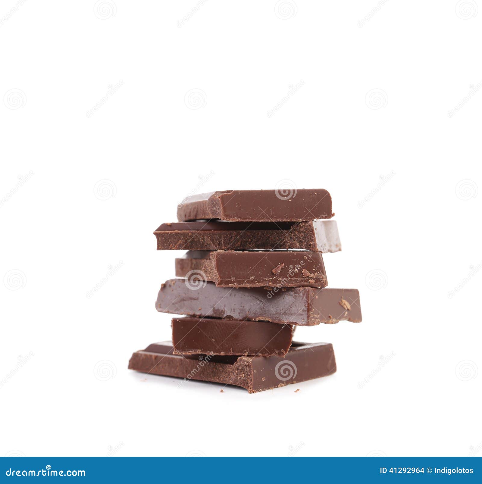 Stack of Chocolate Bars Broken. Stock Photo - Image of delicious, choc ...