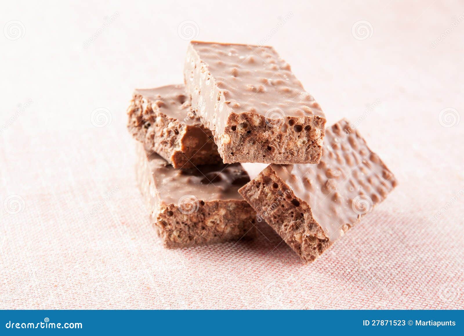 Stack of chocolate nougat stock image. Image of chocolate - 27871523