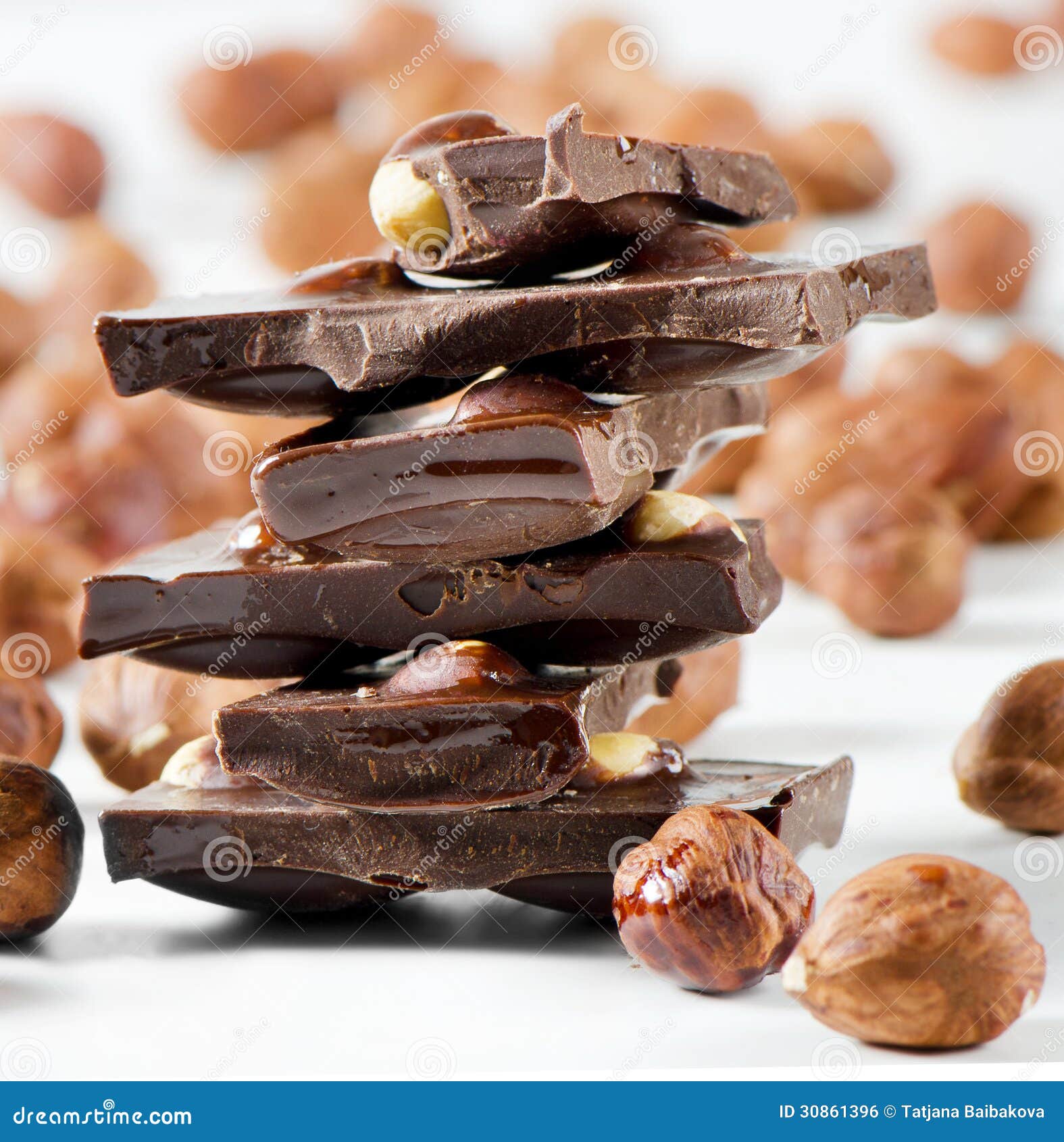 Stack of chocolate stock photo. Image of piece, chunk - 30861396