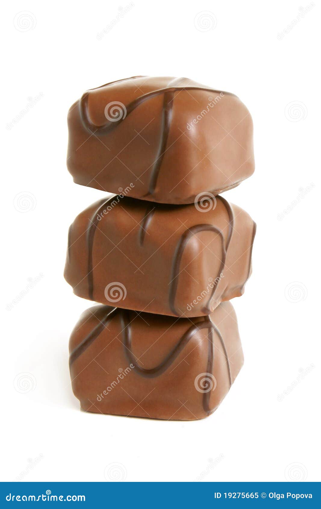 Stack of chocolate sweets stock image. Image of gift - 19275665