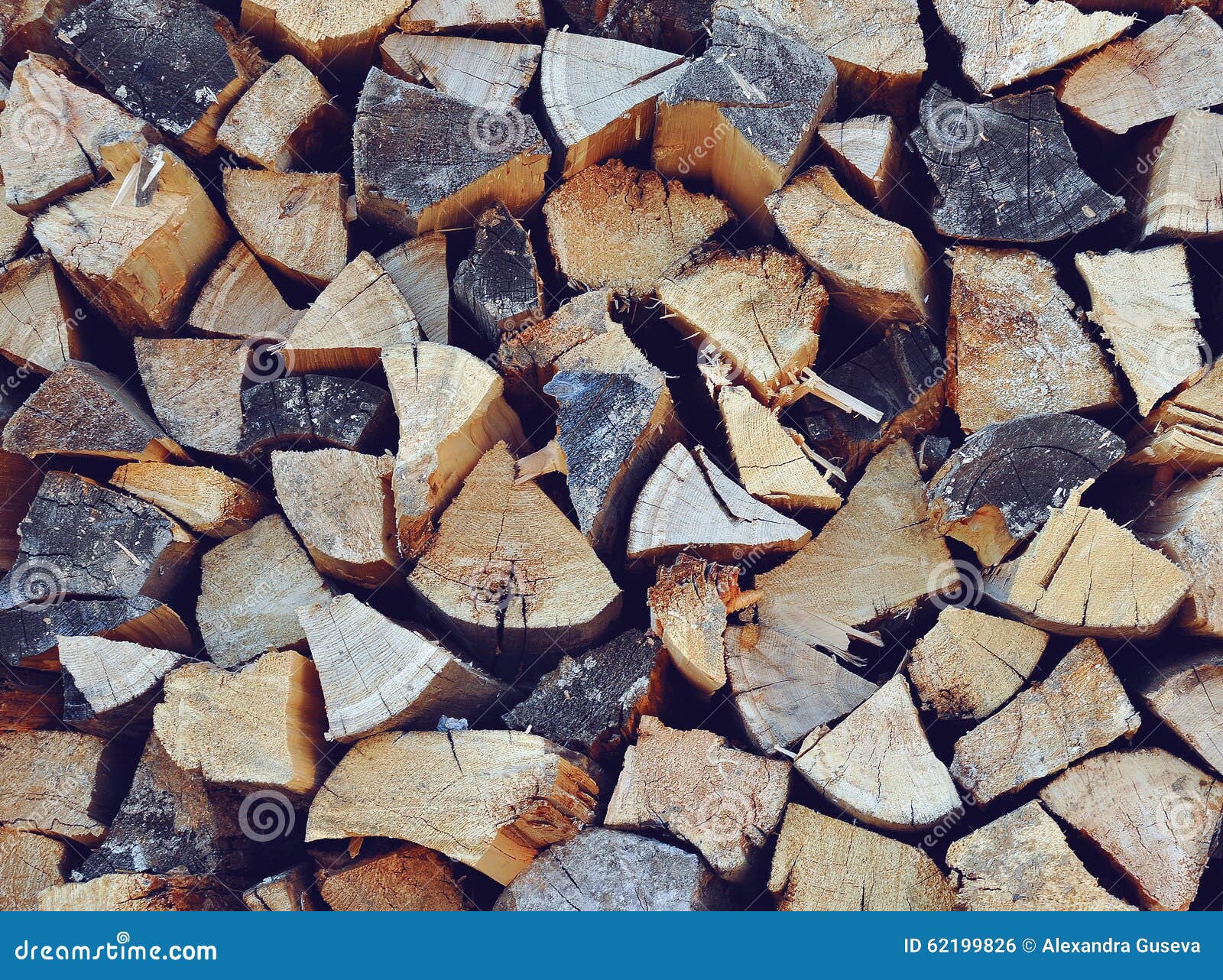 Stack of chopped firewood. stock photo. Image of wall - 62199826