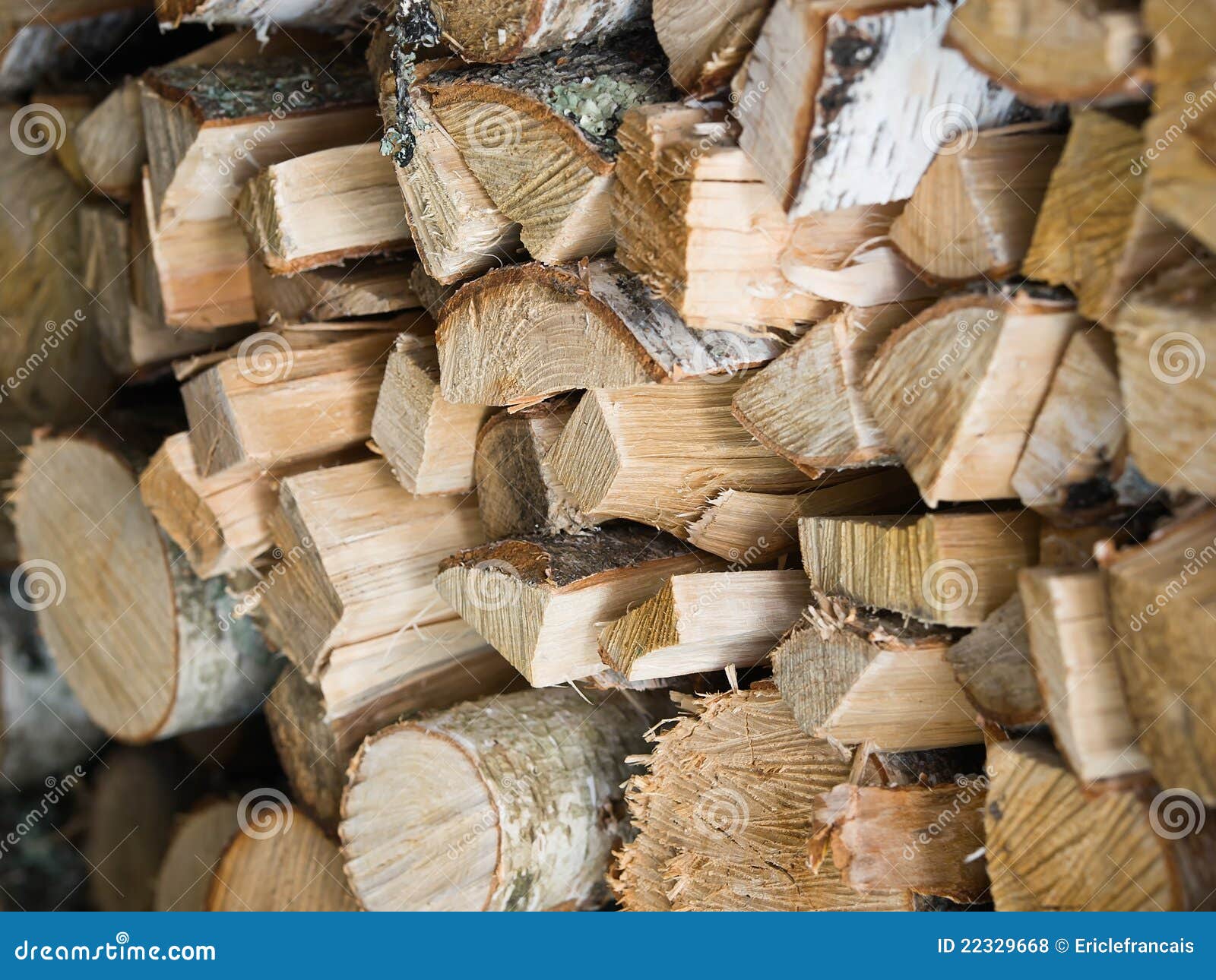 Stack of Chopped Wooden Logs Stock Photo - Image of nature, rural: 22329668