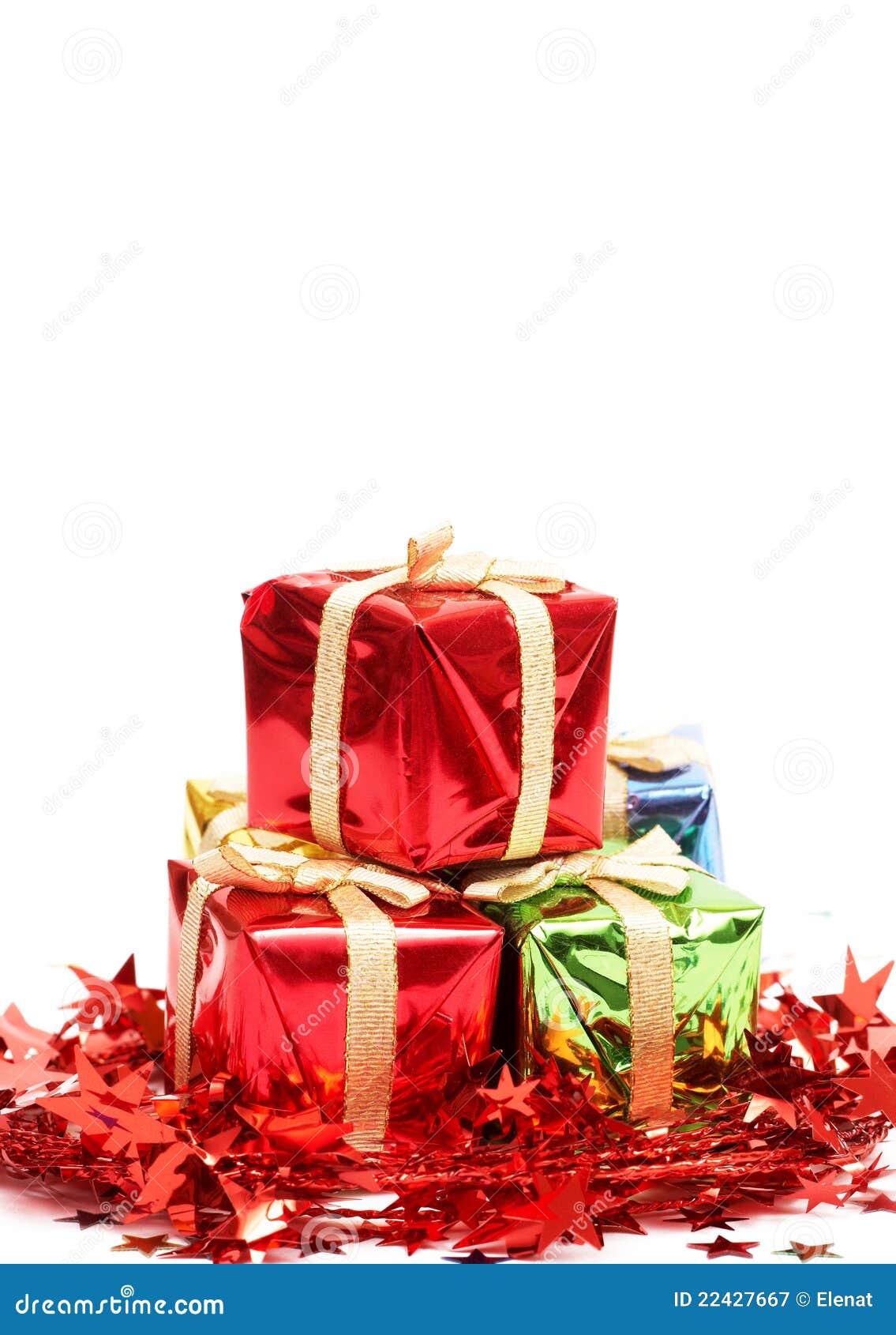 Stack of Christmas gifts stock image. Image of merry - 22427667