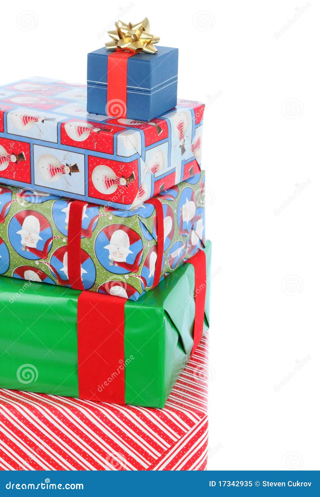 Stack of Christmas Presents Stock Image - Image of seasonal ...