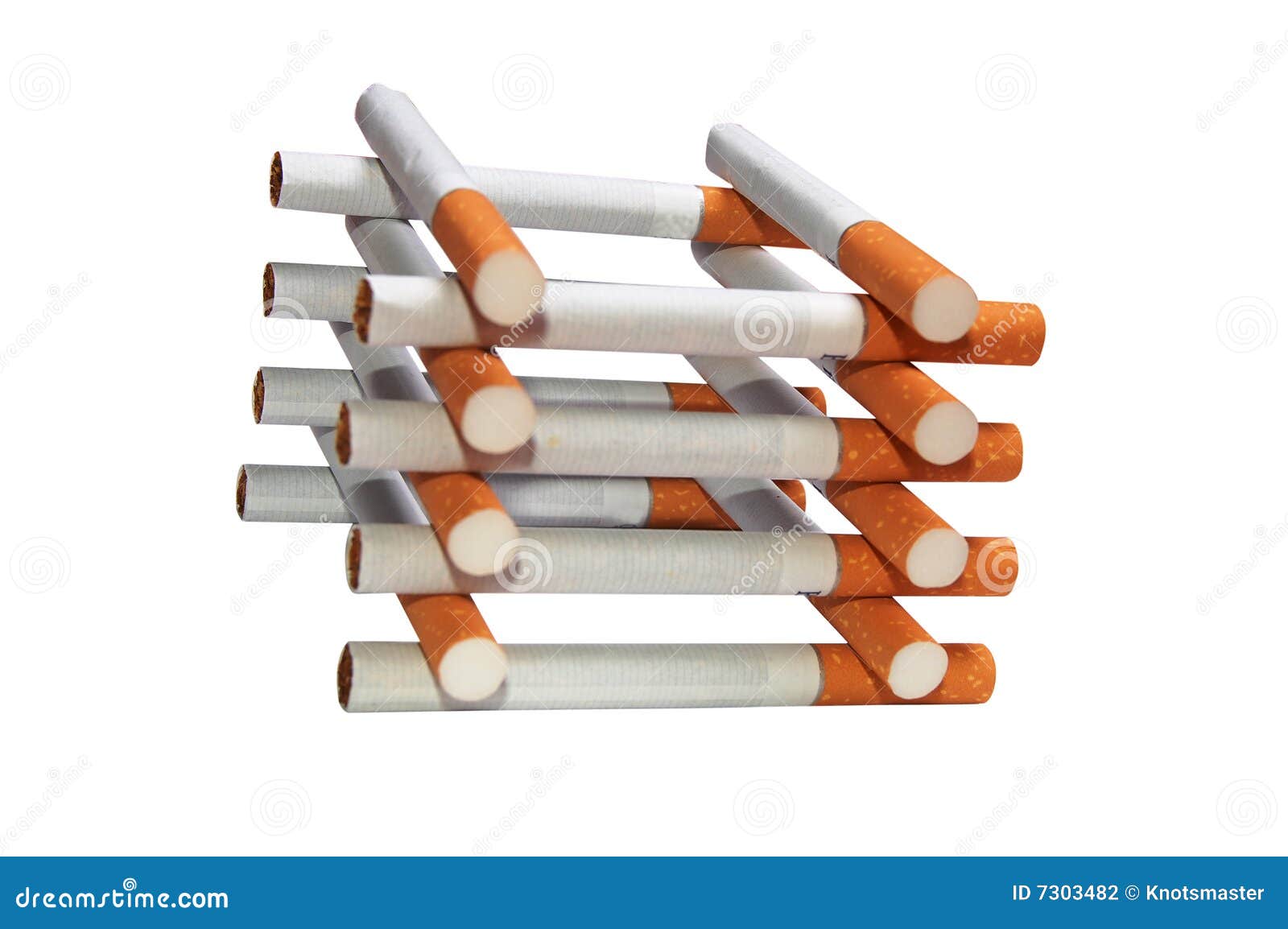 Stack of cigarettes stock photo. Image of addiction, product - 7303482