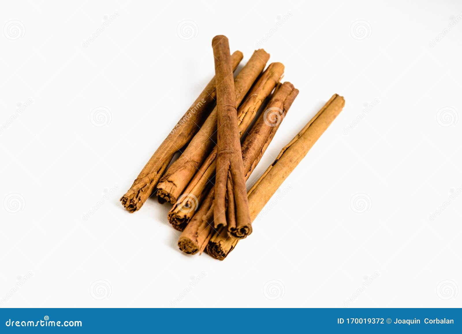 Stack Of Cinnamon Sticks On The Counter Market Stock Photo ...