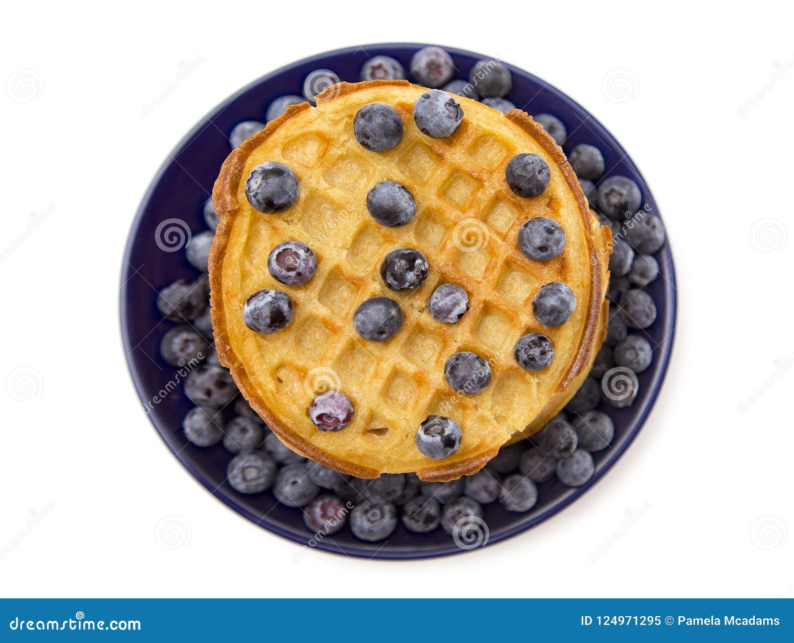 Stack of Classic Waffles stock image. Image of breakfast - 124971295