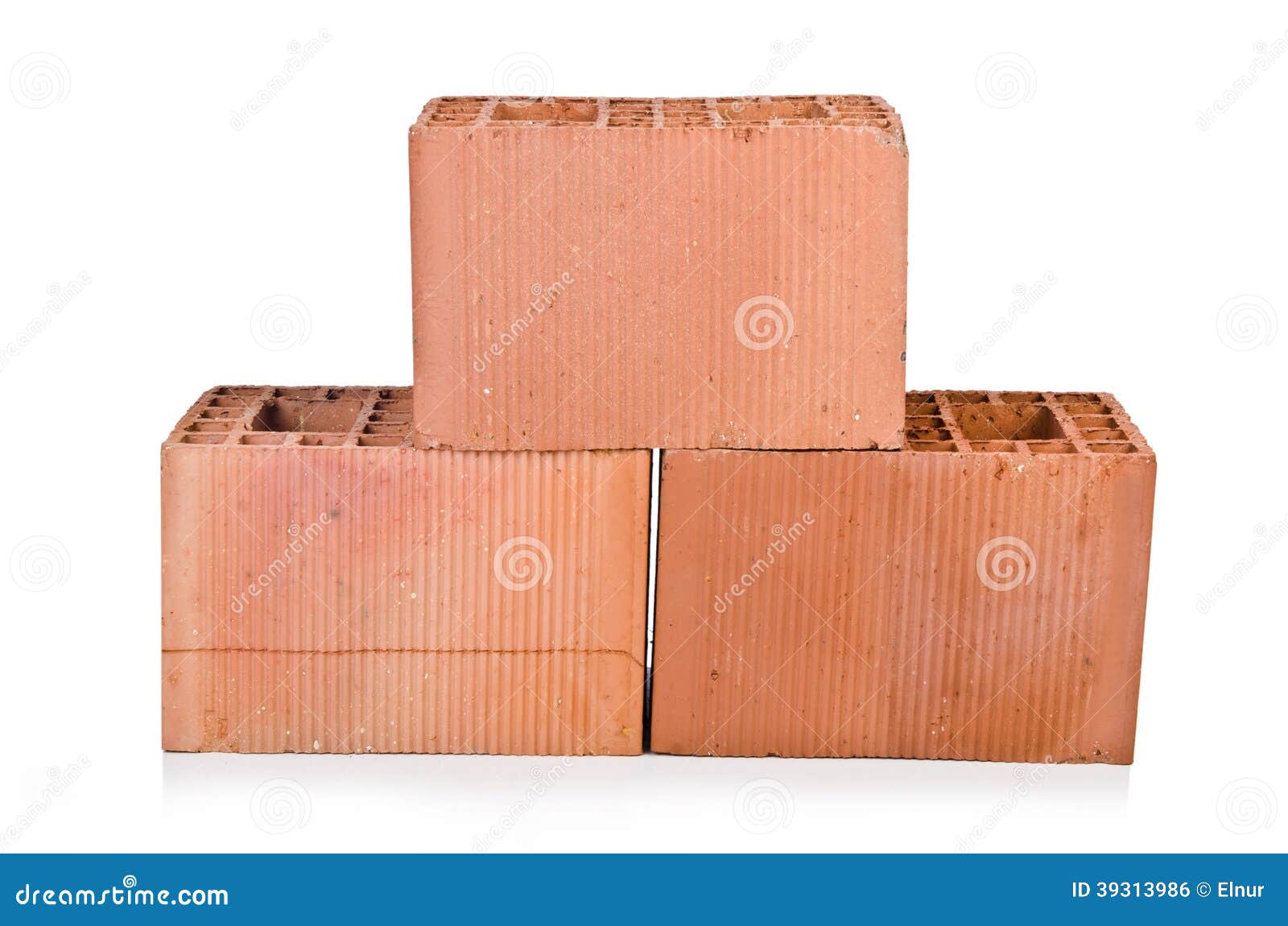 Stack of clay bricks stock photo. Image of building, dirty - 39313986