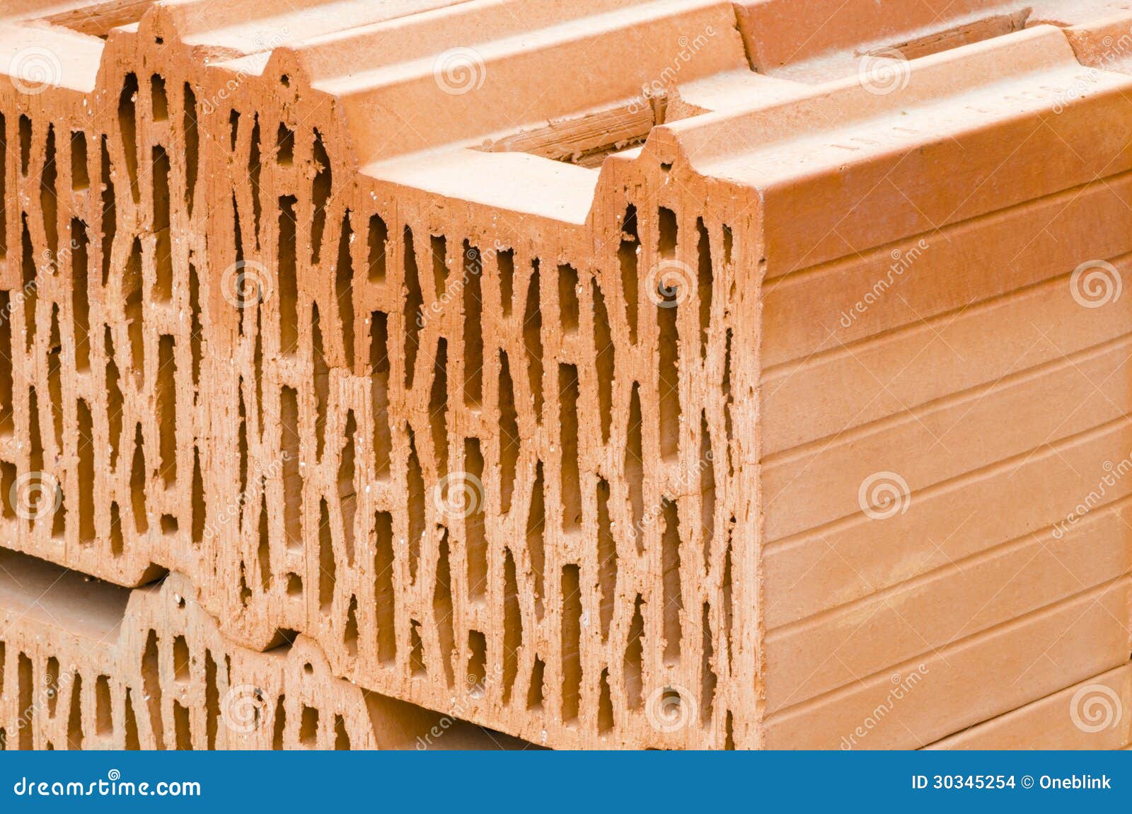 Stack Of Red Clay Bricks Stock Photography | CartoonDealer.com #63981320