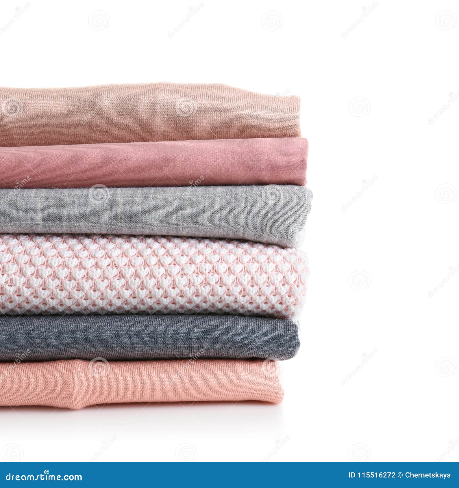 Stack of clean clothes stock photo. Image of garment - 115516272