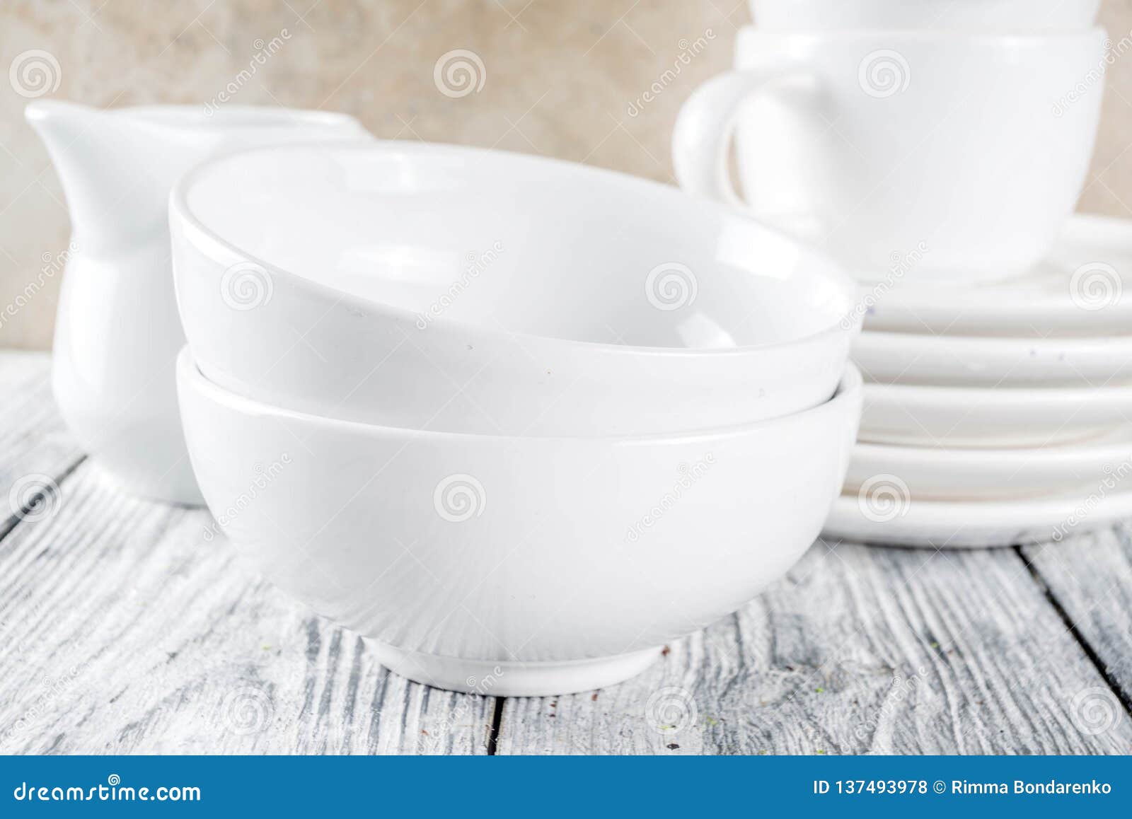 Stack Clean Empty Kitchen Utensils Stock Photo - Image of dining, group ...