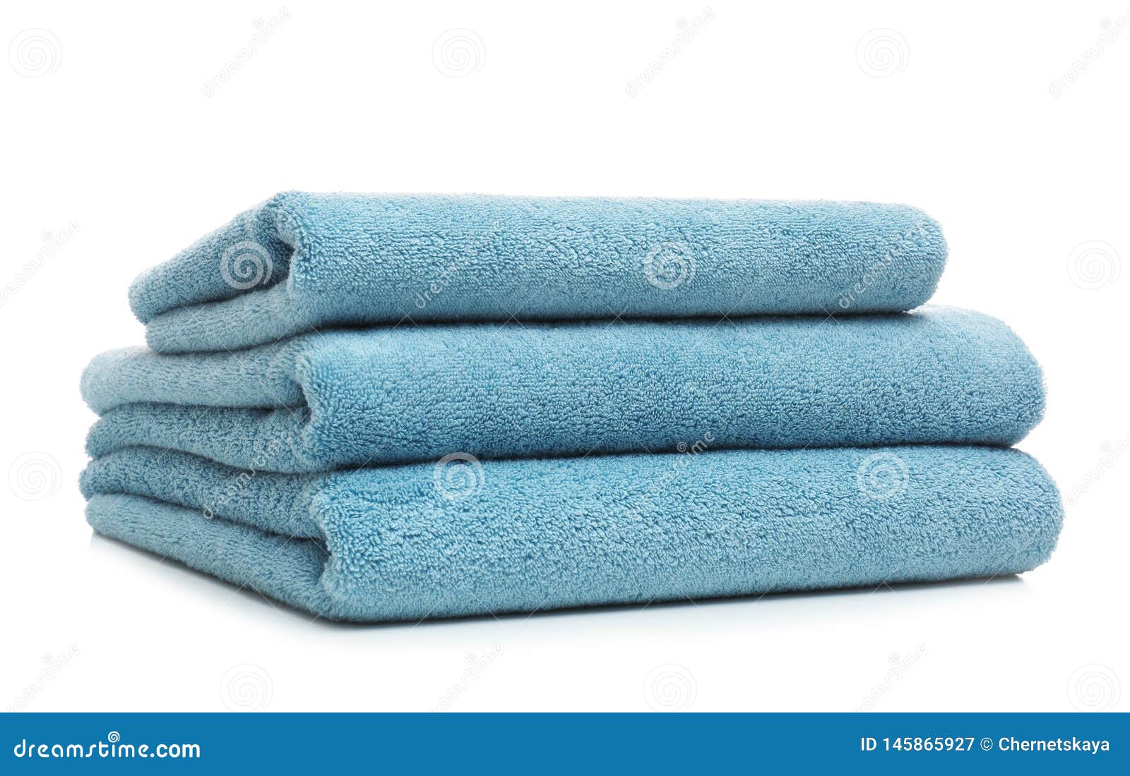 Stack of Clean Folded Towels Stock Image - Image of massage, rest ...
