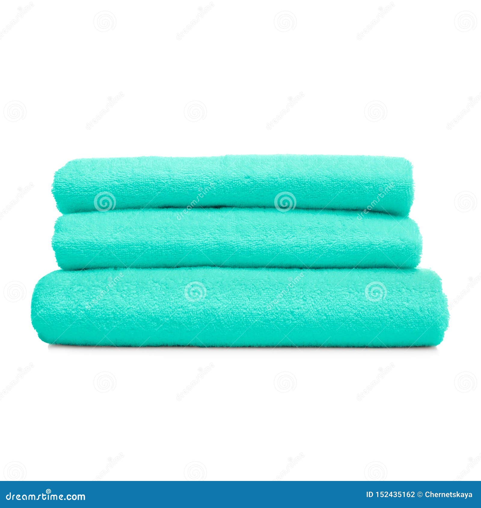 Stack of Clean Folded Towels on White Stock Photo - Image of domestic ...