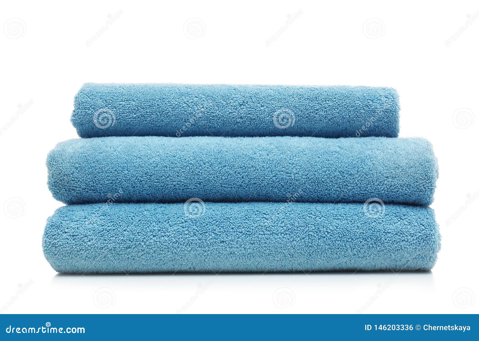 Stack of Clean Folded Towels on White Stock Photo - Image of rest ...