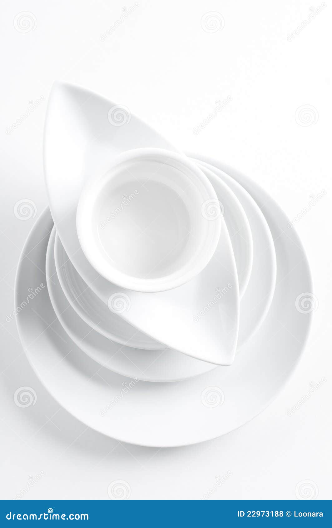 Stack of Clean White Dishes Stock Photo - Image of restaurant, group ...