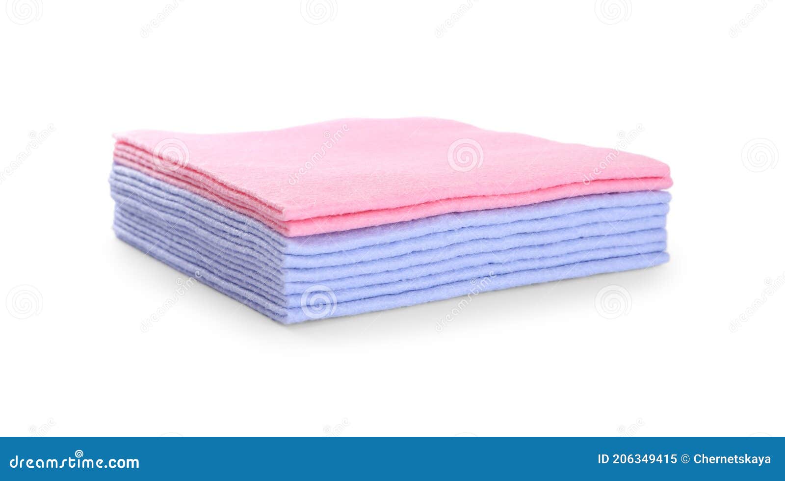 Stack of Cleaning Rags Isolated on White Stock Image - Image of ...